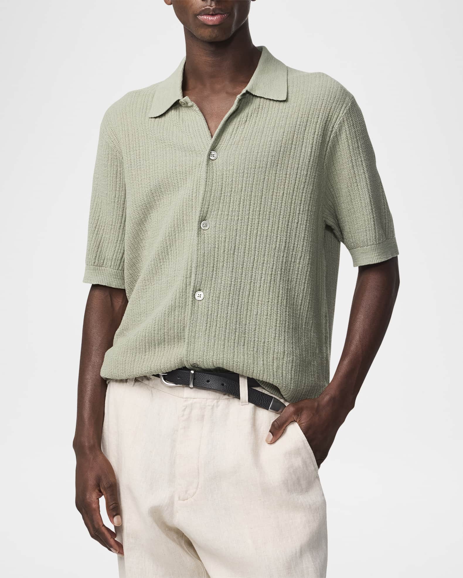 NN.07 Men's Nolan Polo Cardigan | Neiman Marcus