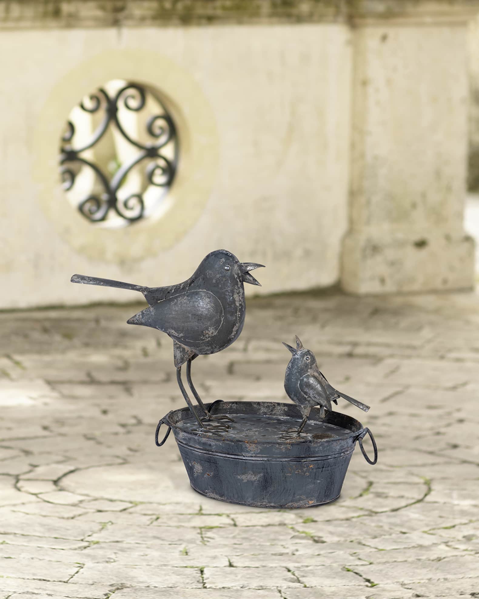 Park Hill Collection Busy Birds Outdoor Fountain | Neiman Marcus