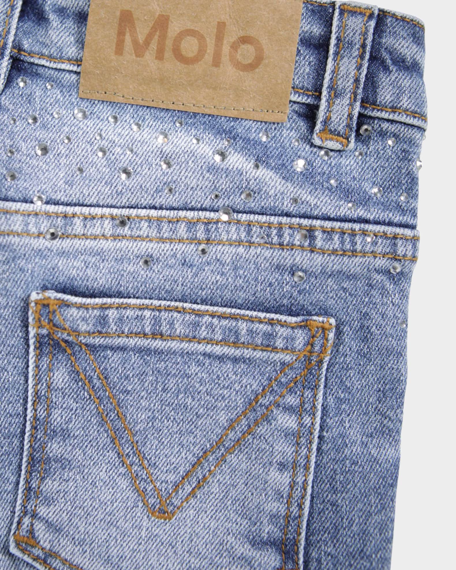 Girl's Asta Organic Cotton Wide-Leg Denim Jeans | Neiman Marcus