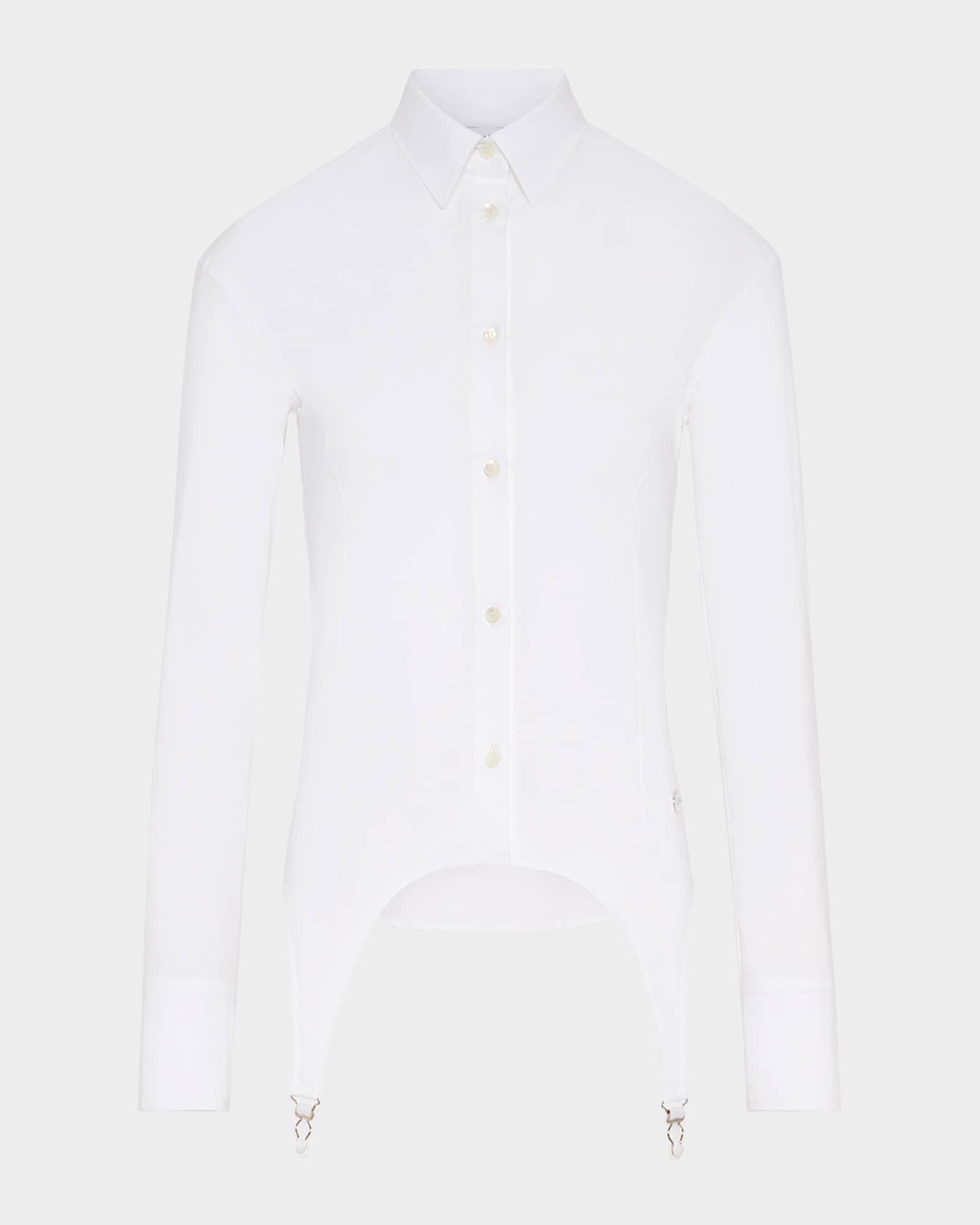 Jean Paul Gaultier Garter Button-Down Shirt | Neiman Marcus