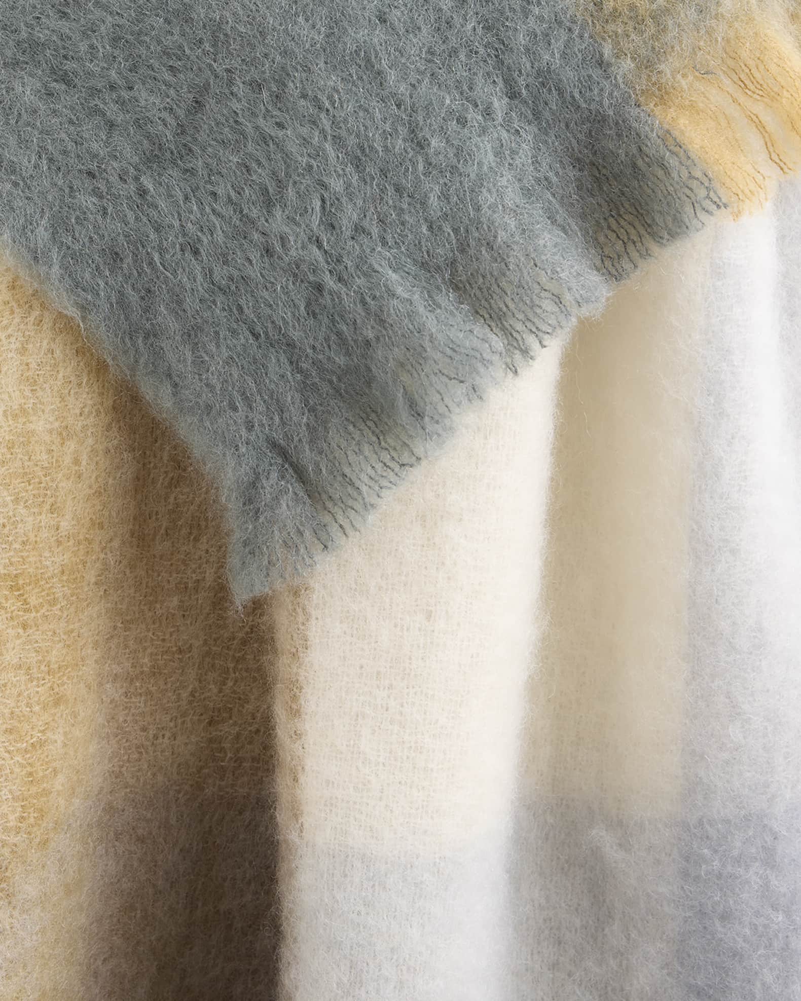 Mantas Ezcaray Cuadros Mohair & Wool Throw, 51" x 79" | Neiman Marcus