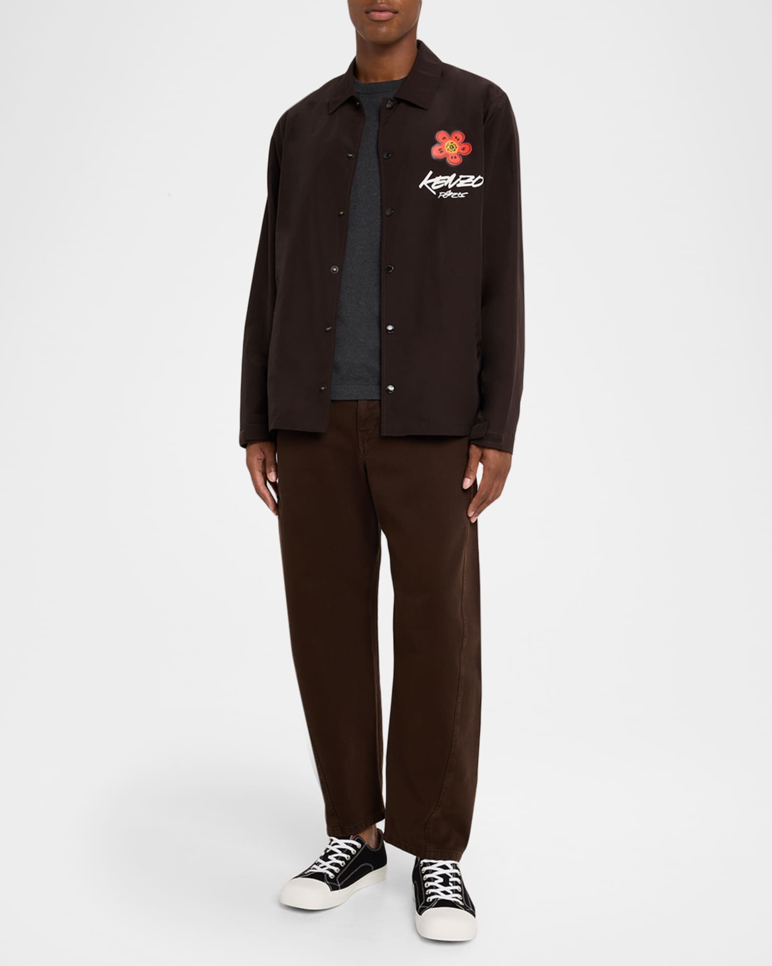 Kenzo x Futura 2000 Snap-Front Coach Jacket | Neiman Marcus