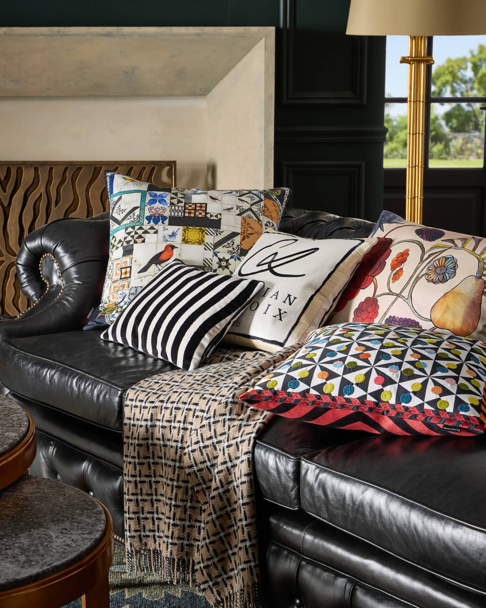 Designers Guild Clarendon Merino Wool Throw, 55" x 73" | Neiman Marcus