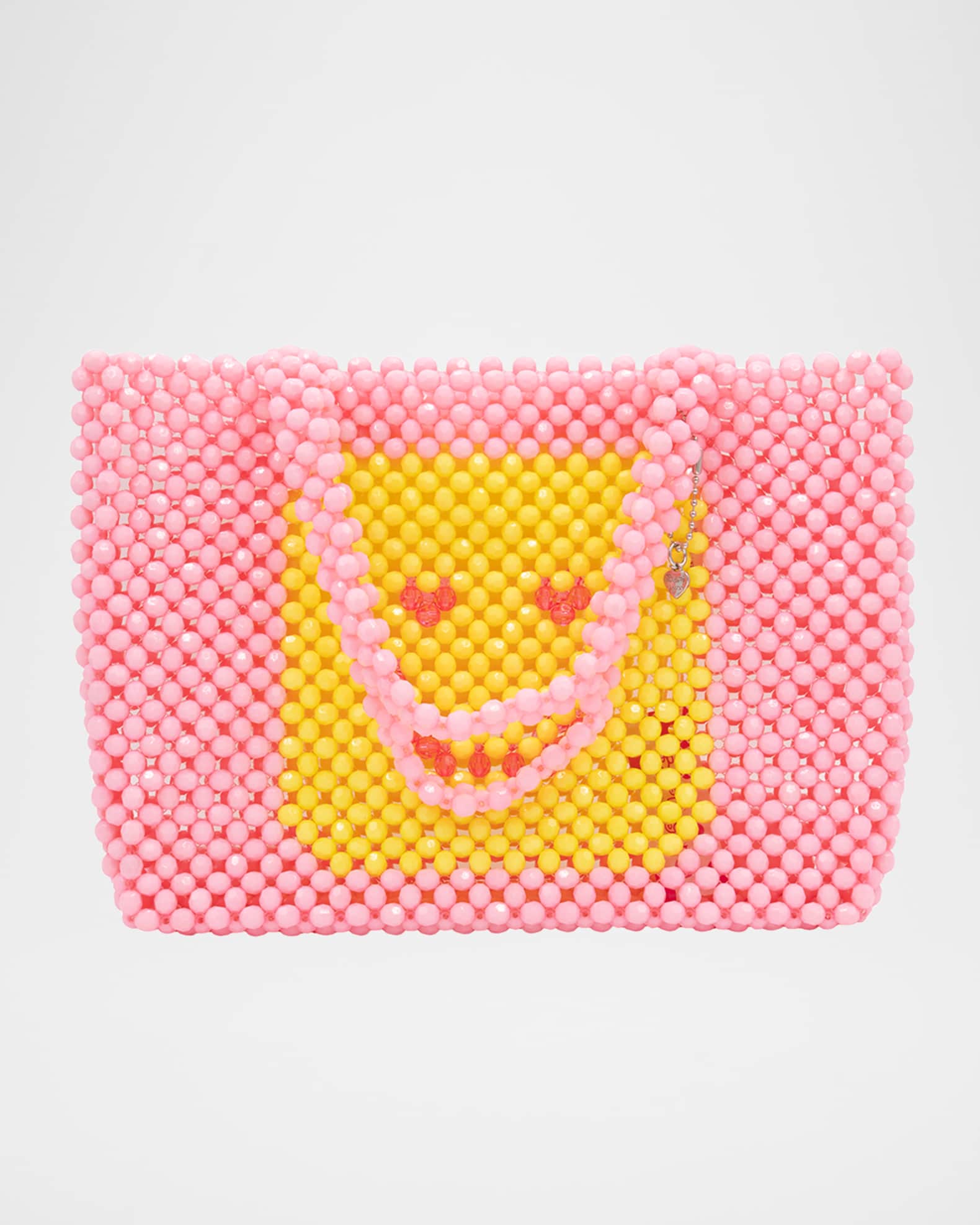 Bari Lynn Kid's Beaded Smiley Mini Tote Bag | Neiman Marcus