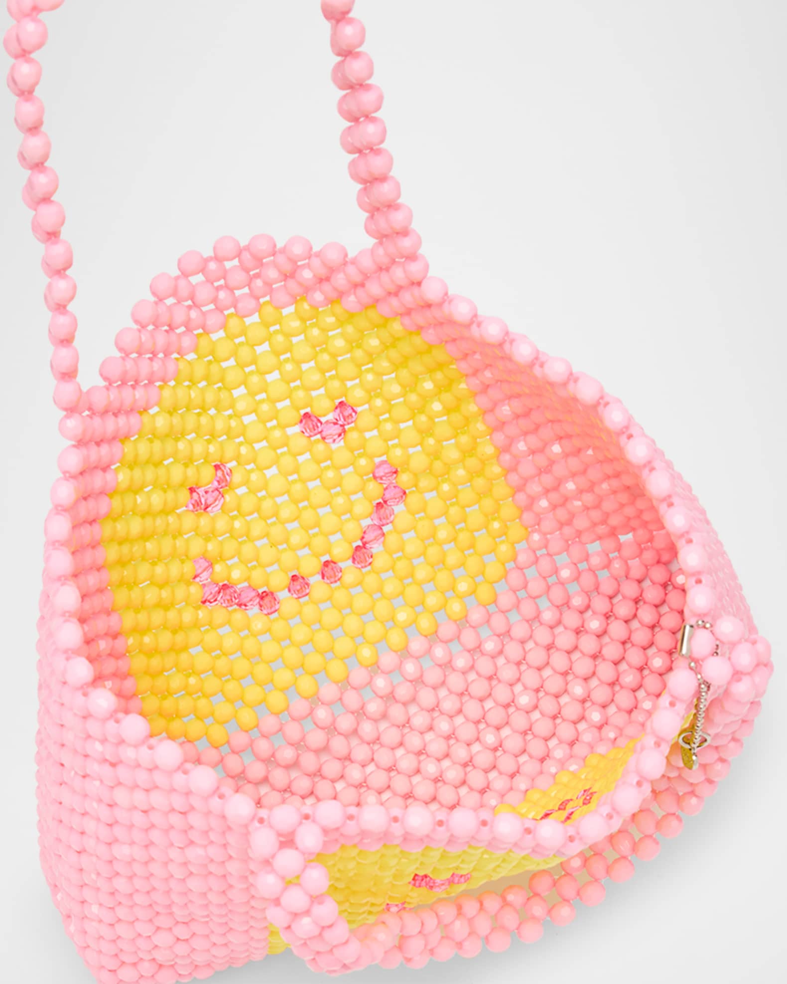 Bari Lynn Kid's Beaded Smiley Mini Tote Bag | Neiman Marcus