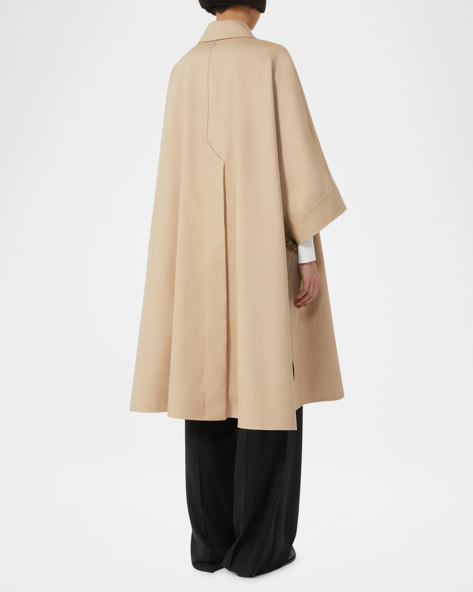Max Mara Pedale Water-Repellent Cotton Cape | Neiman Marcus