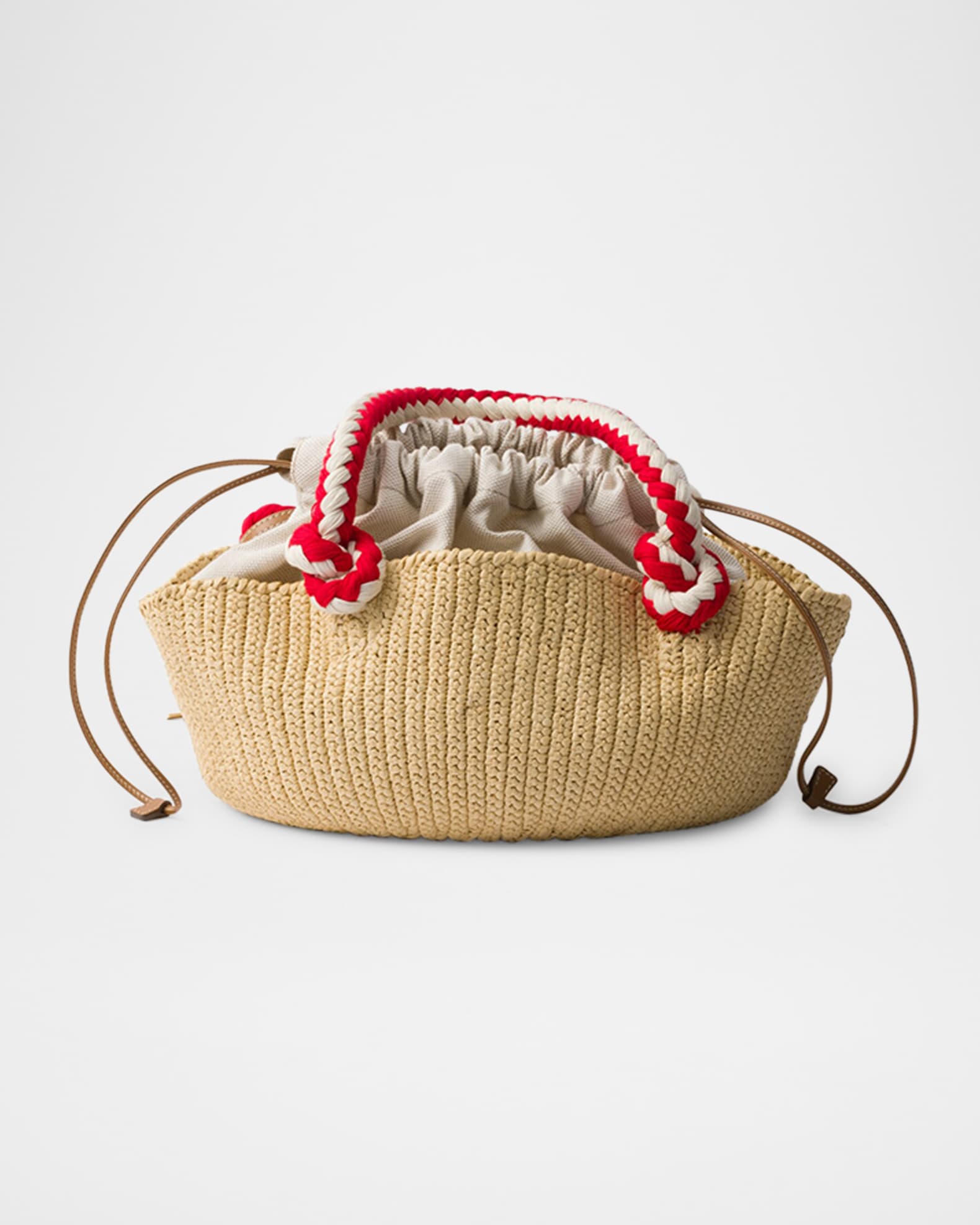 Prada Small Crochet Top-Handle Bag | Neiman Marcus