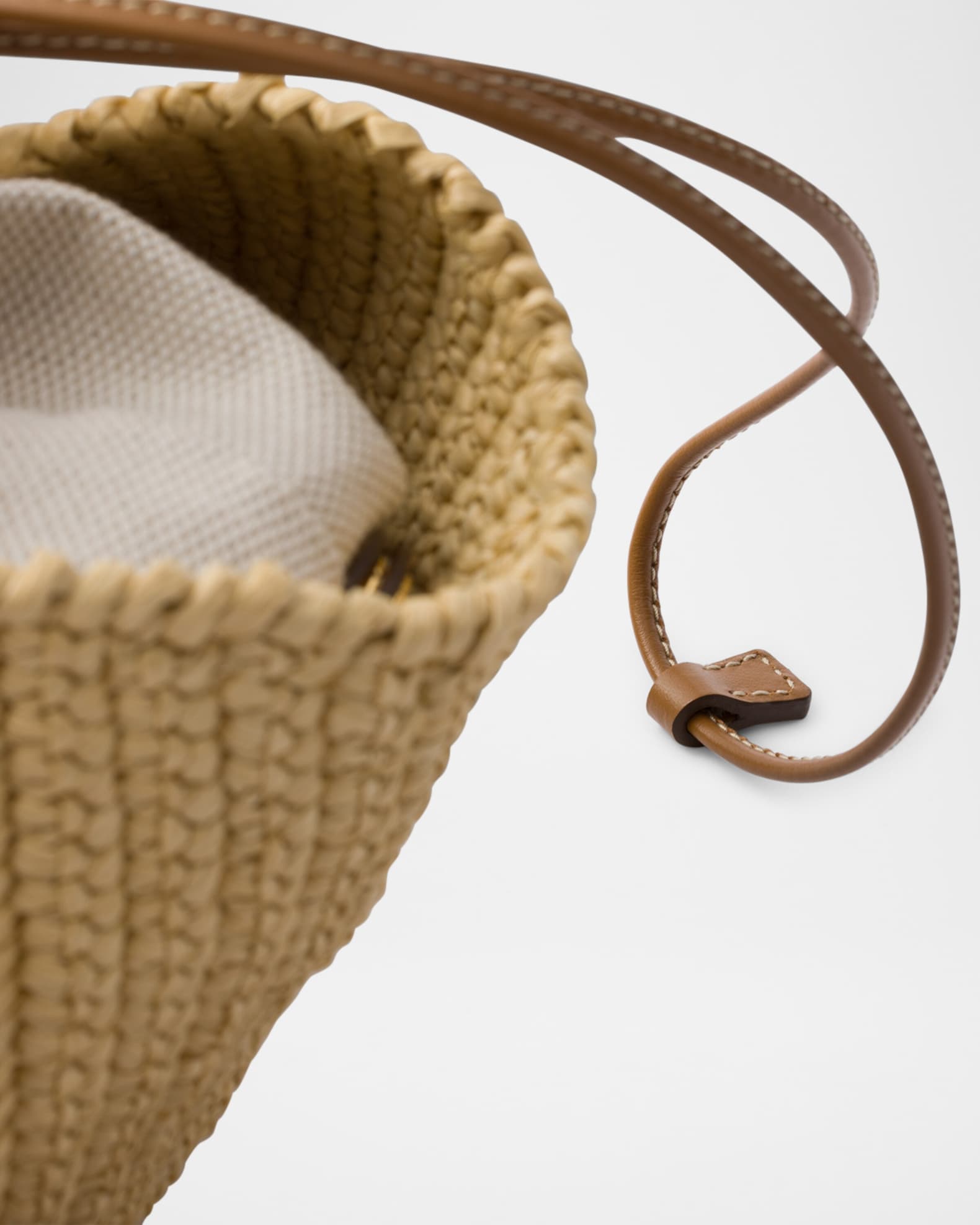 Prada Small Crochet Top-Handle Bag | Neiman Marcus