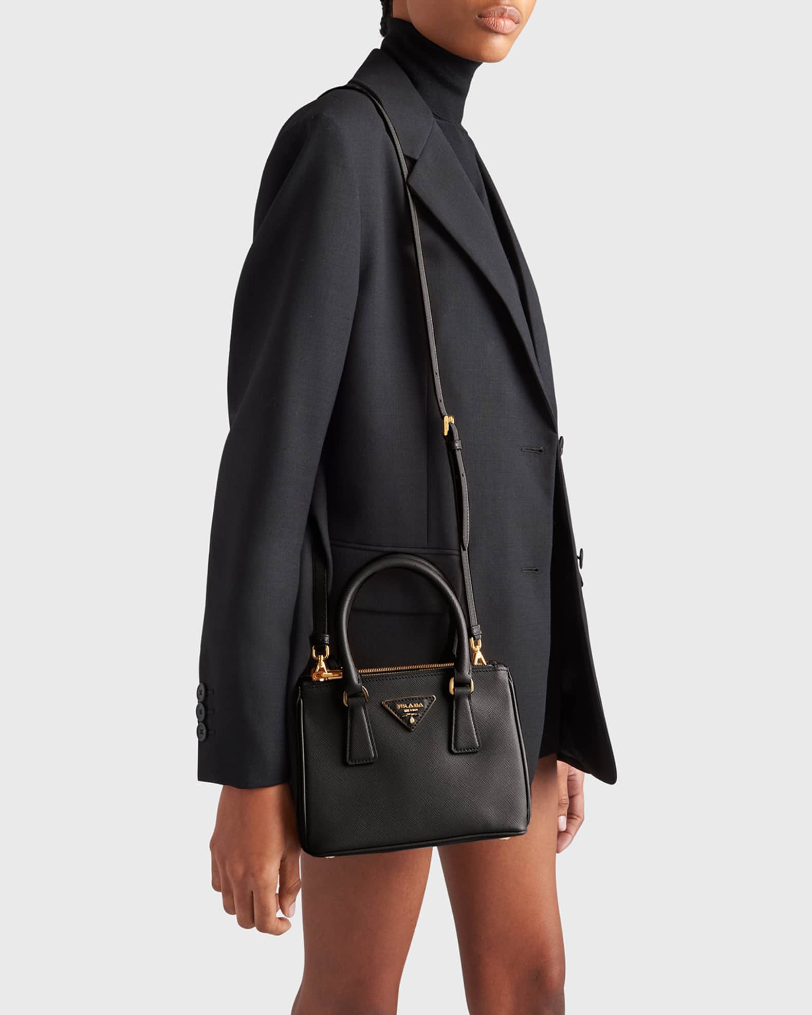 Prada Galleria Mini Saffiano Leather Top-Handle Bag | Neiman Marcus