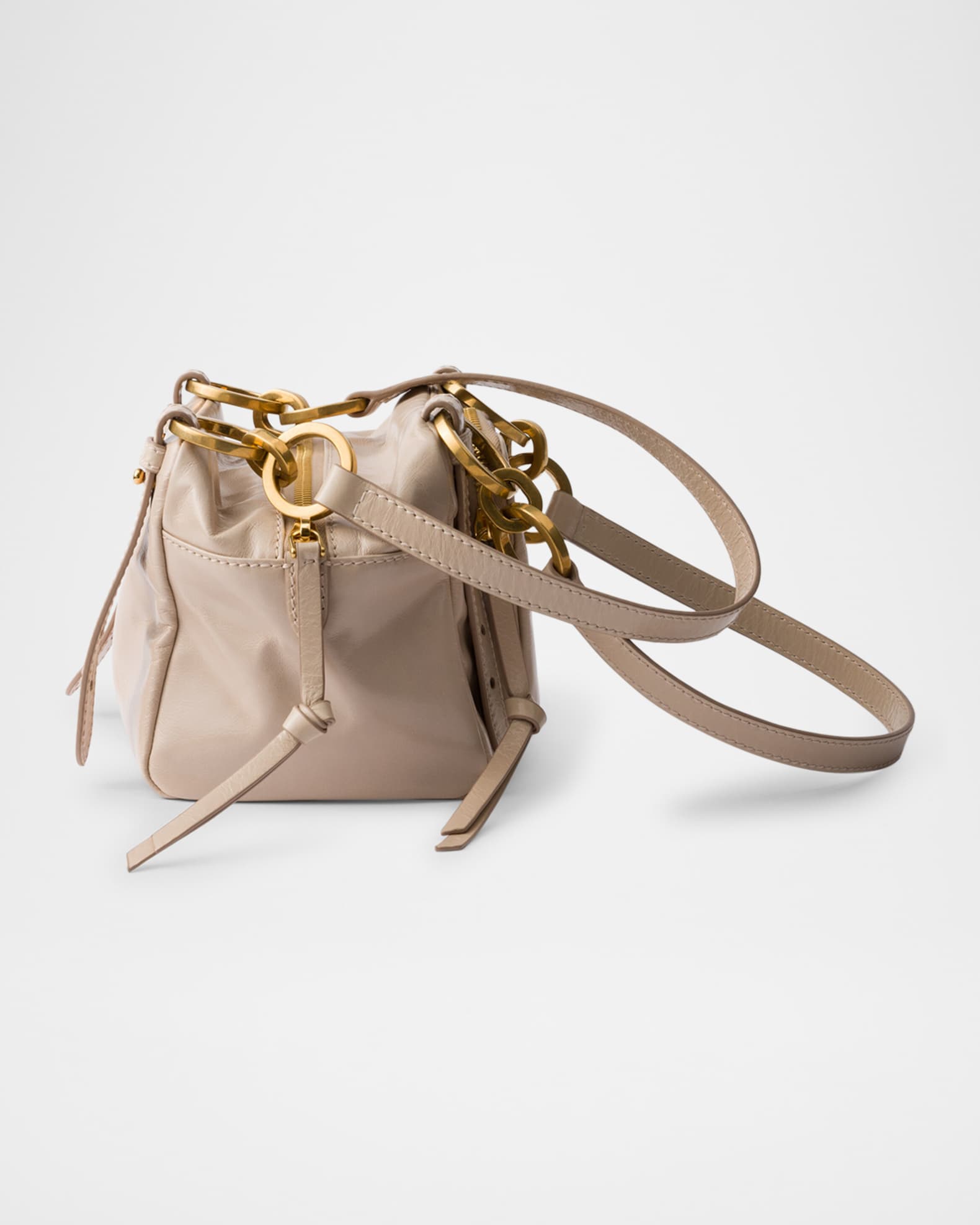 Prada Mini Dangle Leather Top-Handle Bag | Neiman Marcus