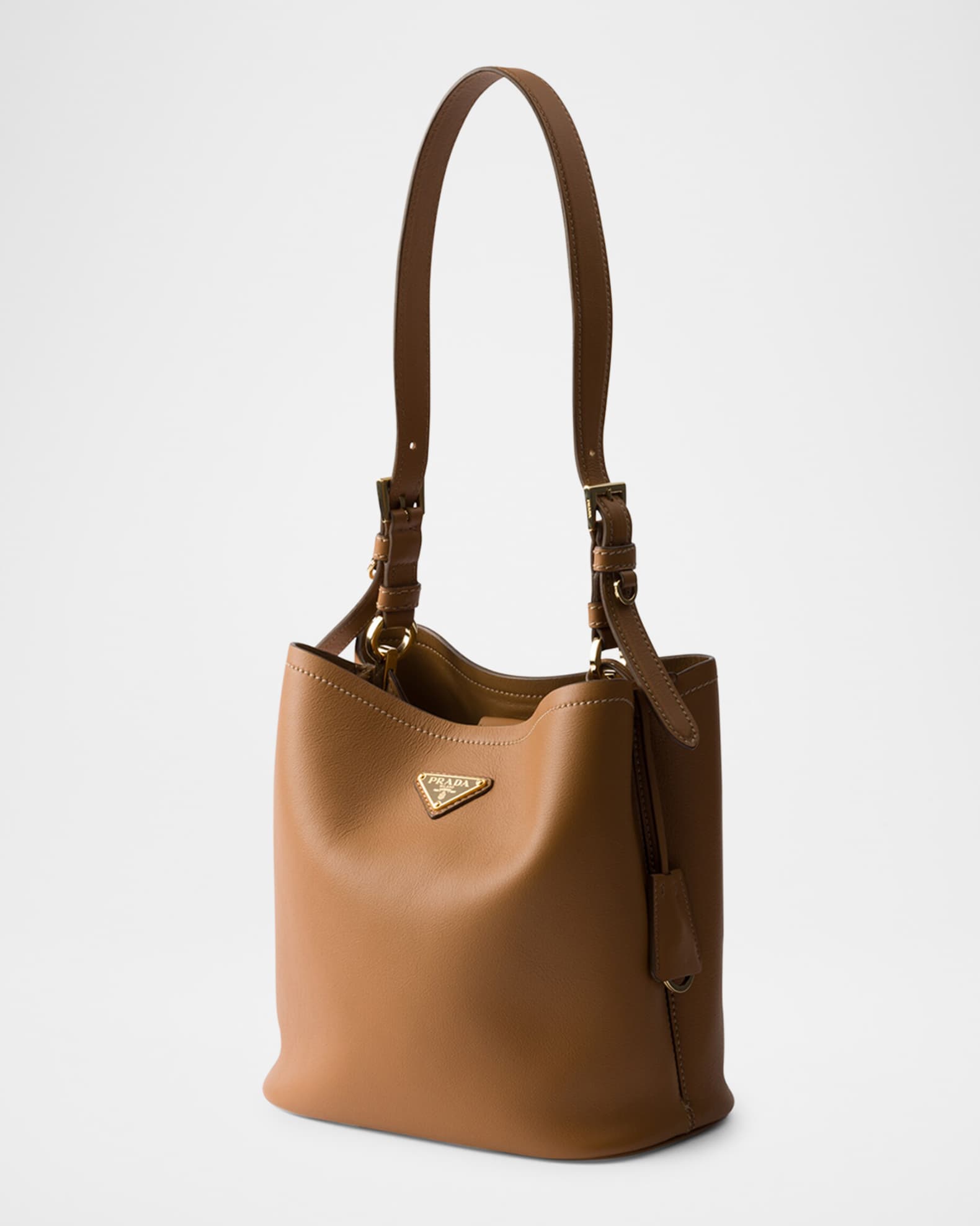 Prada Medium Leather Shoulder Bag | Neiman Marcus