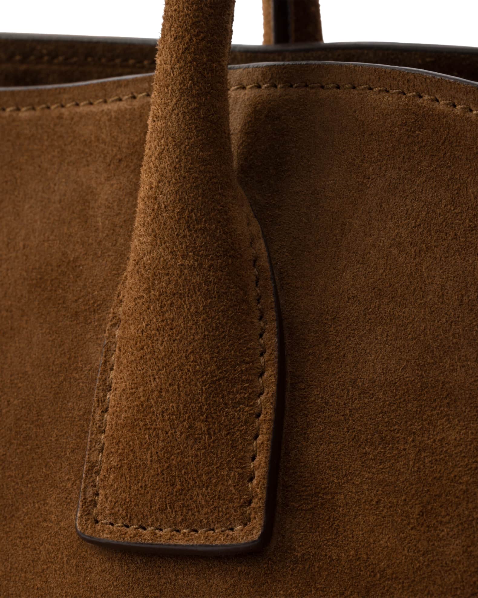 Prada Suede Top-Handle Bag | Neiman Marcus