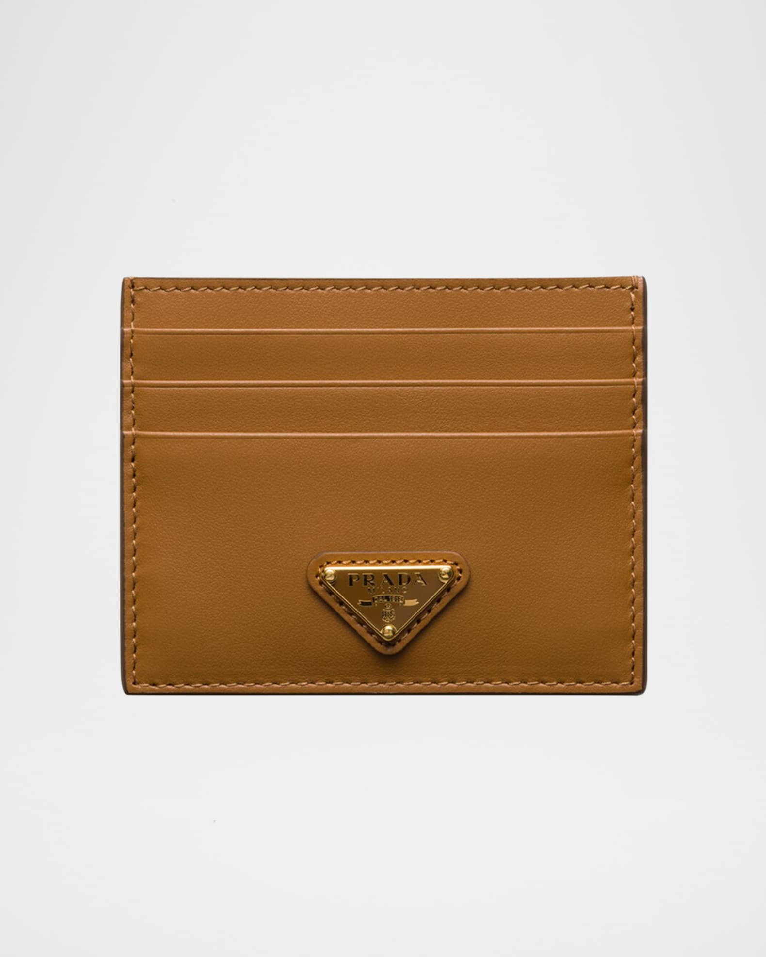 Prada Calf Leather Card Case | Neiman Marcus