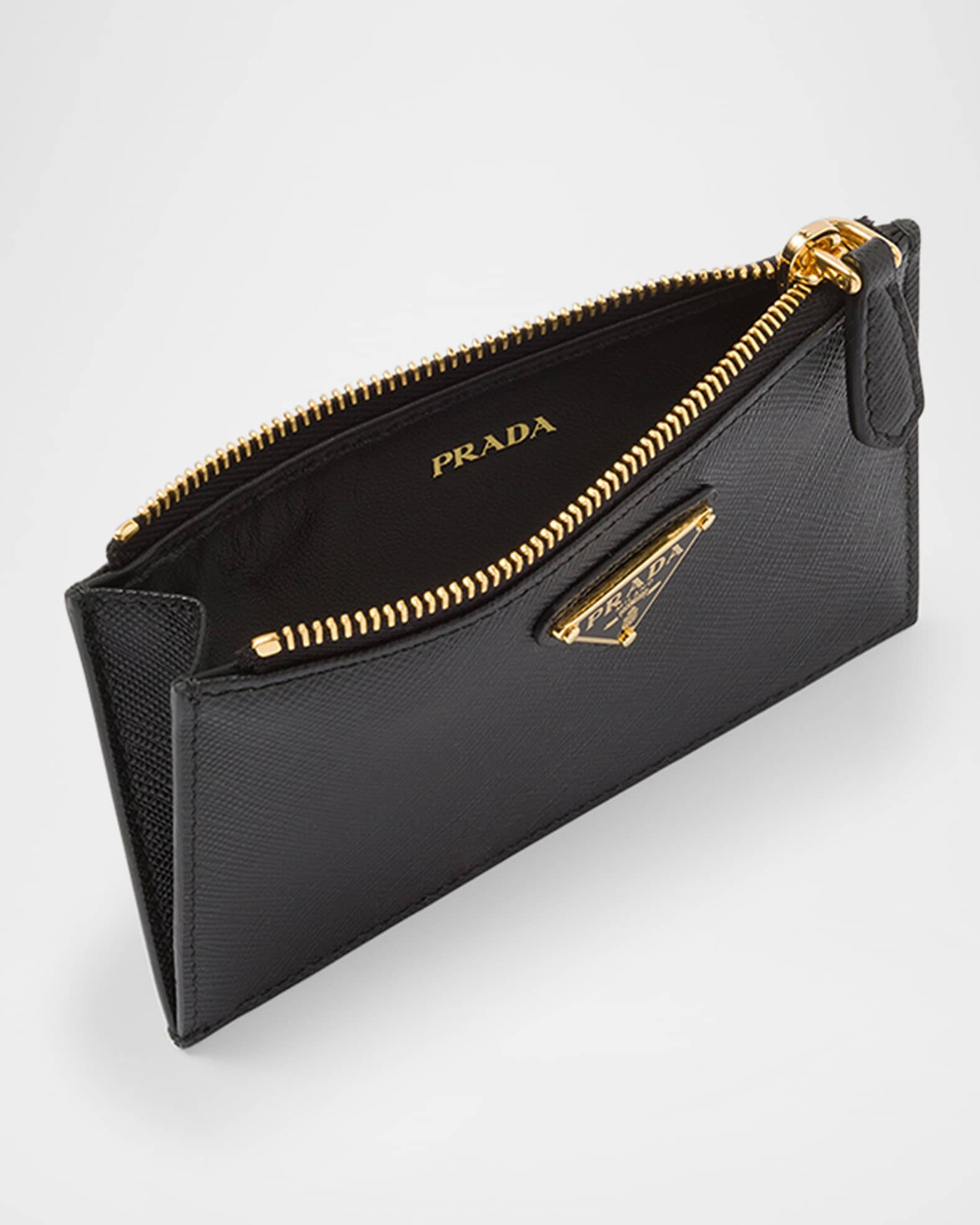 Prada Saffiano Leather Card Holder | Neiman Marcus