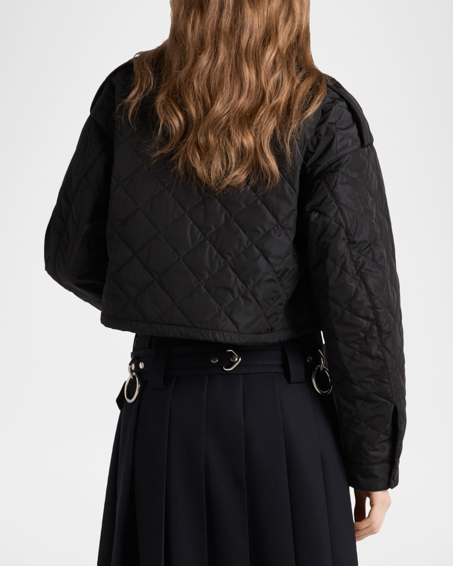 Prada Quilted Lightweight Re-Nylon Crop Blouson Jacket | Neiman Marcus