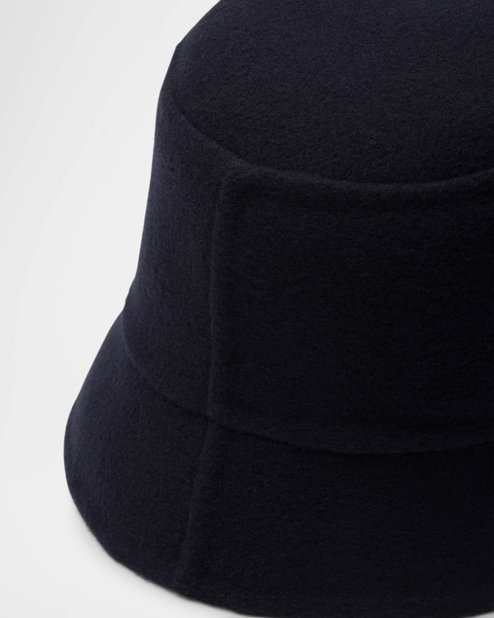Prada Knit Tirangle Velour Bucket Hat | Neiman Marcus