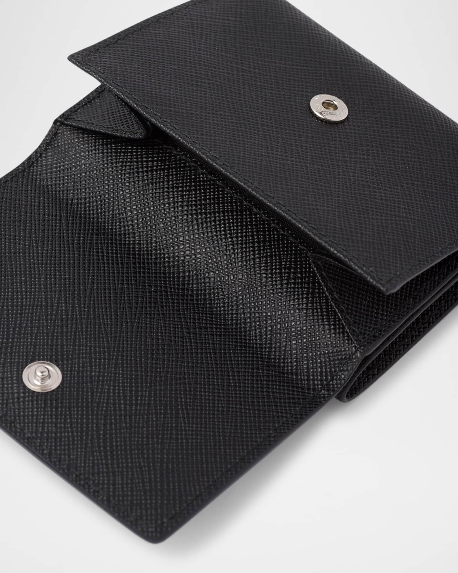 Prada Men's Small Saffiano Leather Trifold Wallet | Neiman Marcus