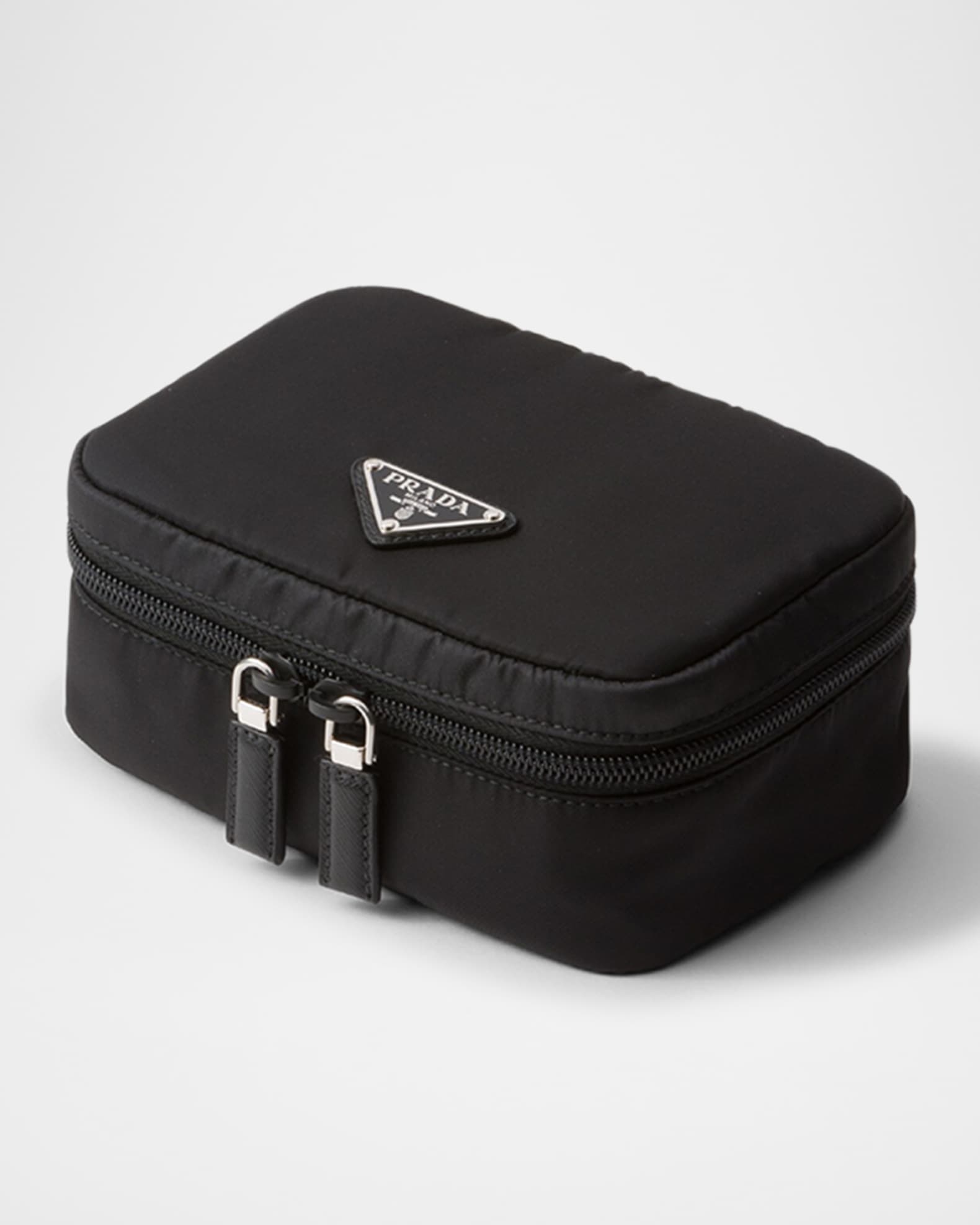 Prada Men's Small Re-Nylon Zipper Pouch | Neiman Marcus