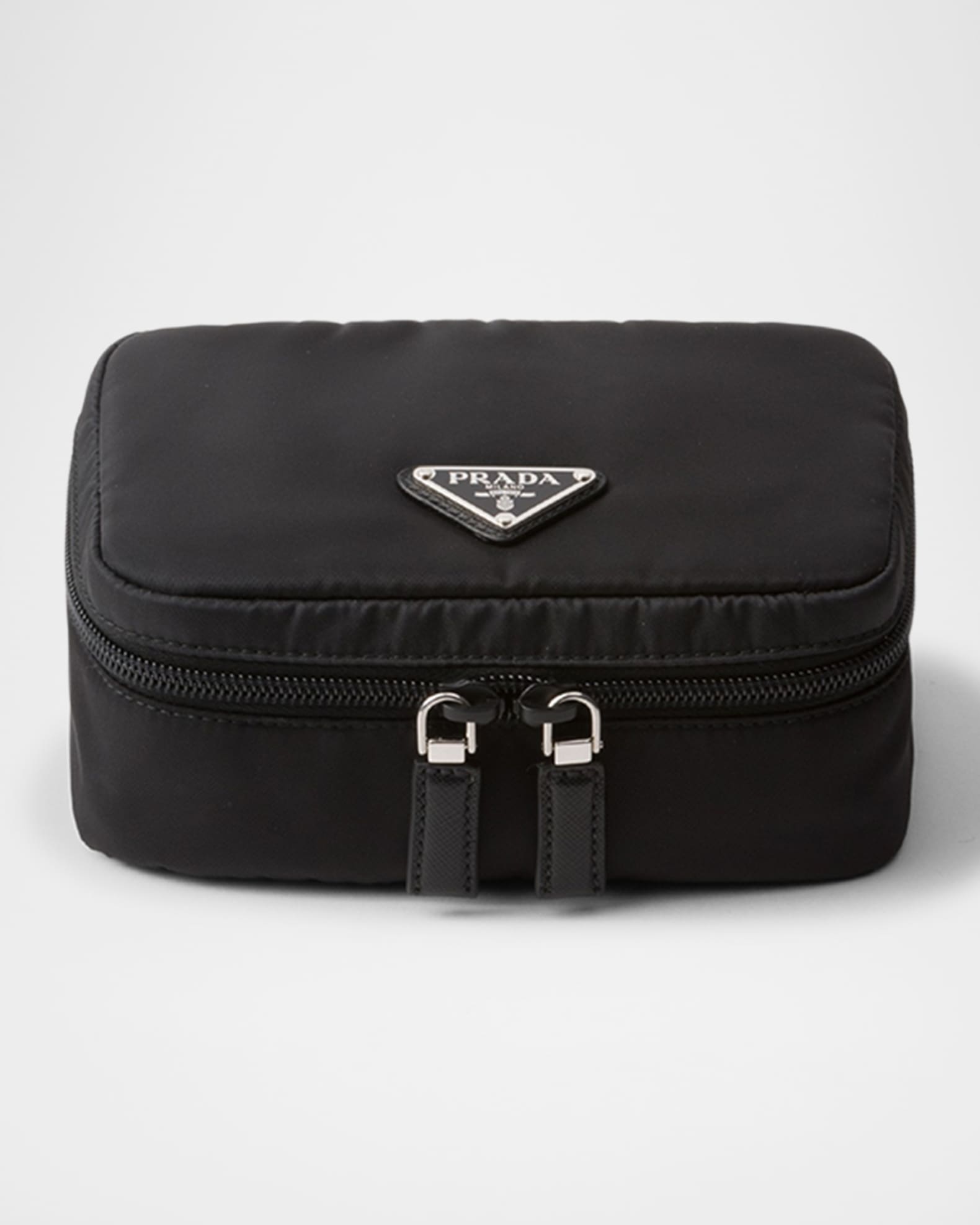 Prada Men's Small Re-Nylon Zipper Pouch | Neiman Marcus