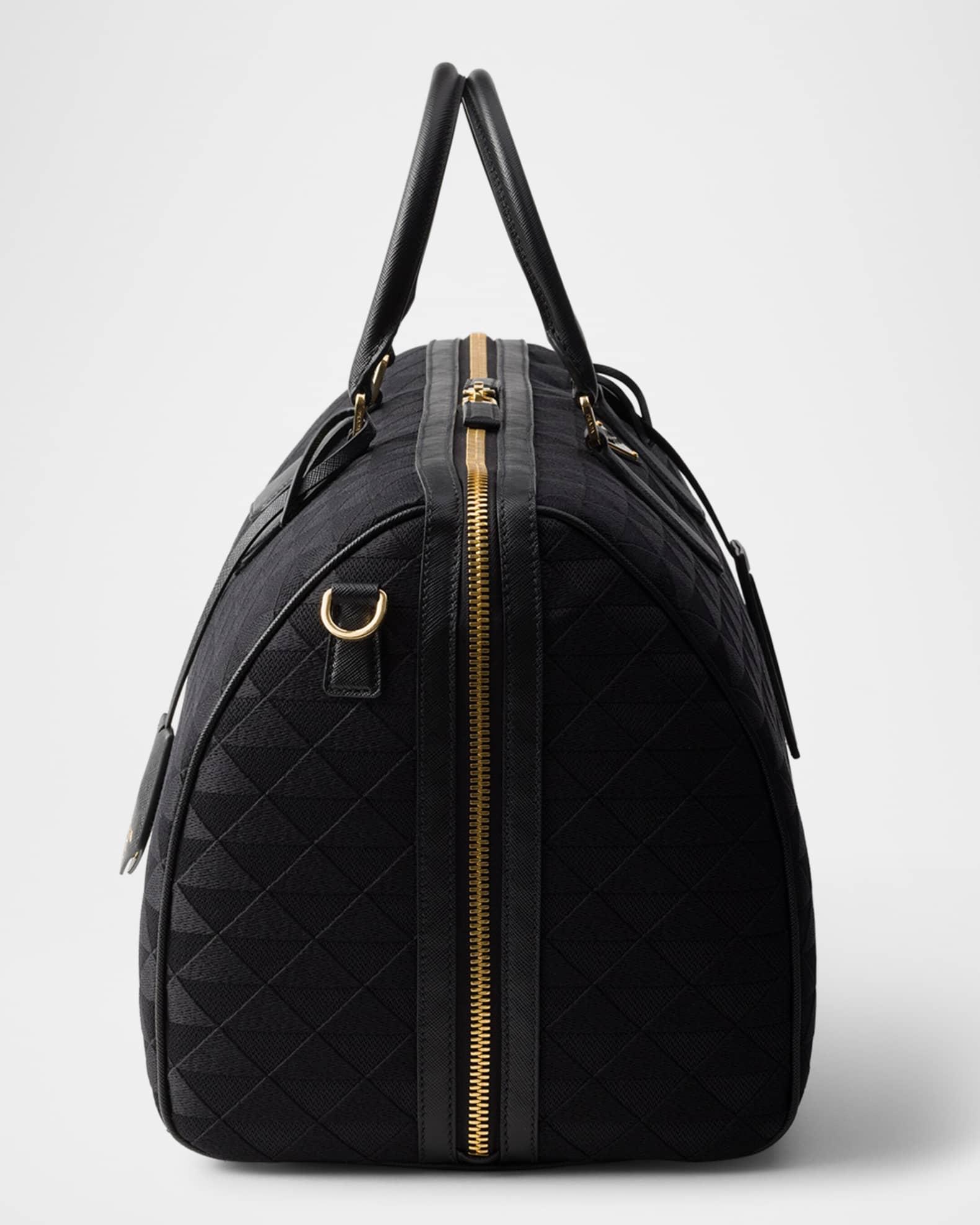 Prada Symbole Embroidered Duffel Bag | Neiman Marcus