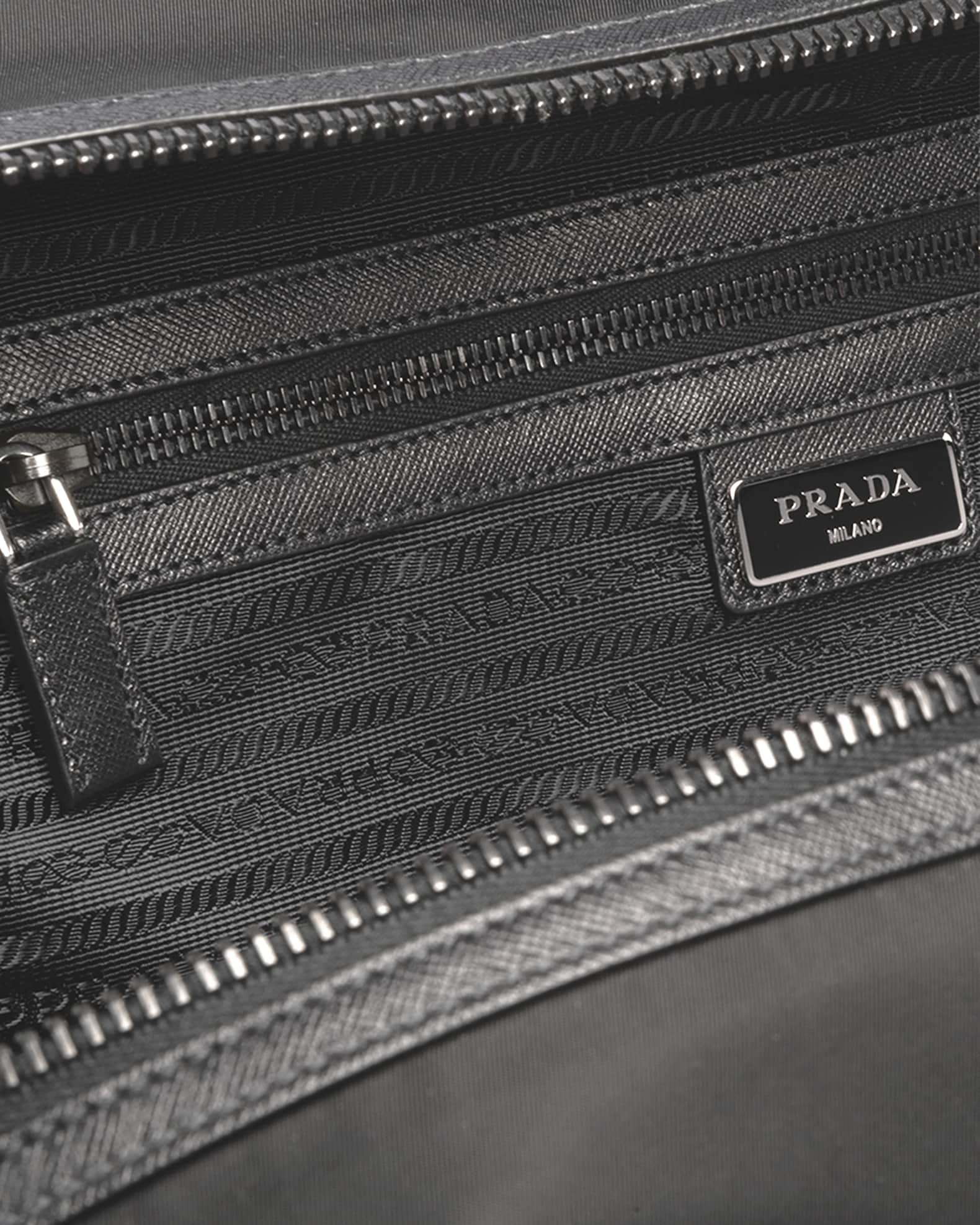 Prada Men's Re-Nylon & Saffiano Leather Duffel Bag | Neiman Marcus