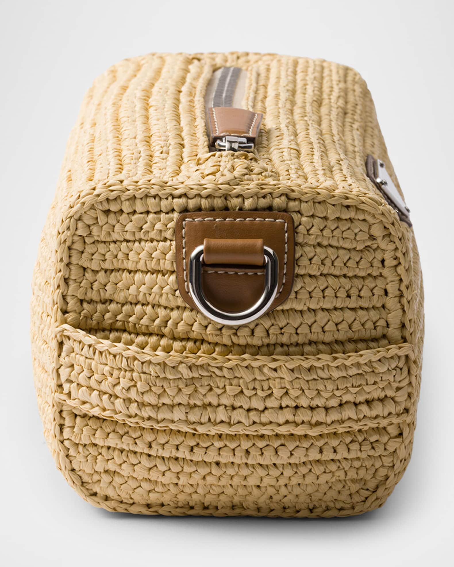 Prada Men's Crochet Shoulder Bag | Neiman Marcus