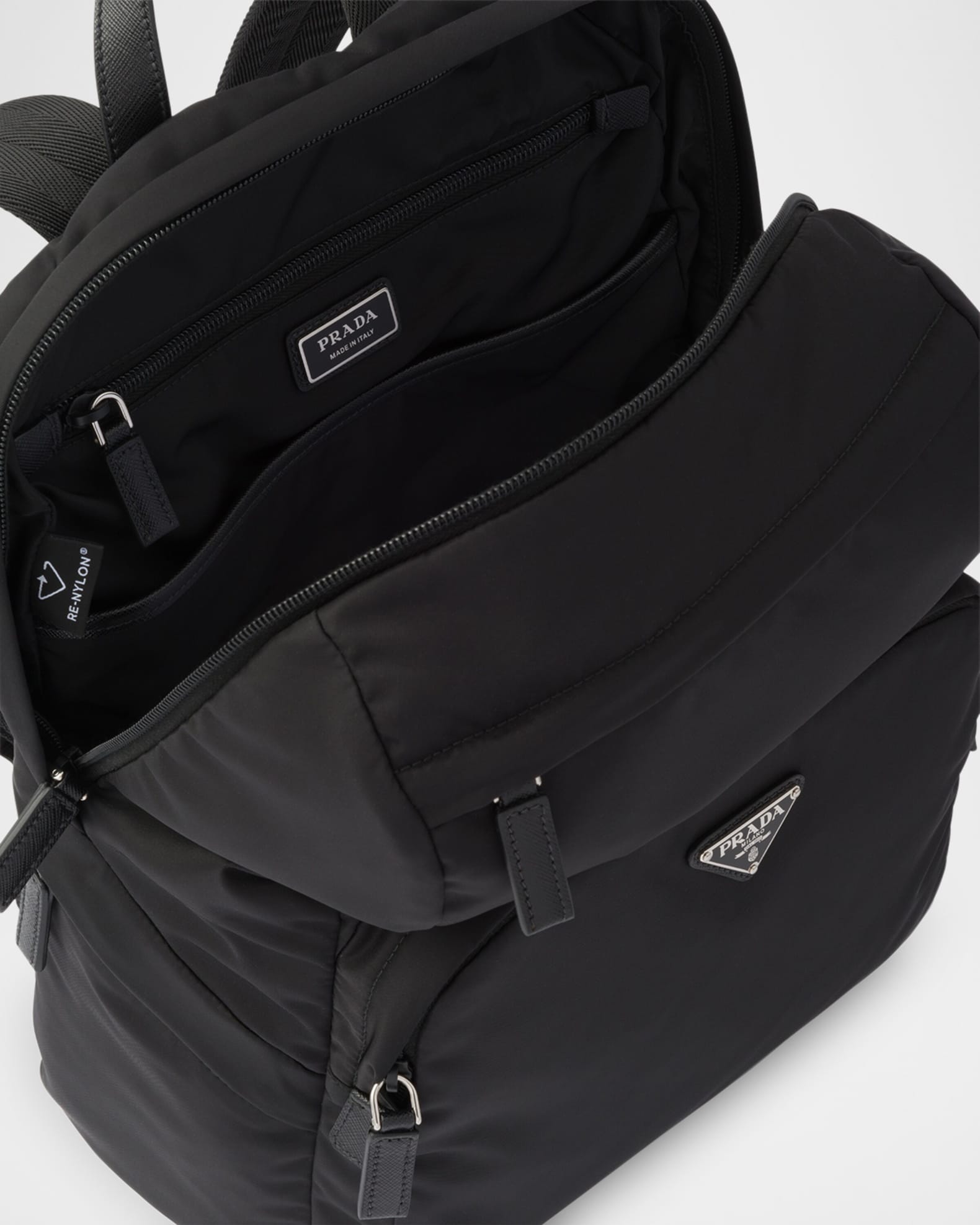 Prada Men's Re-Nylon And Saffiano Leather Backpack | Neiman Marcus