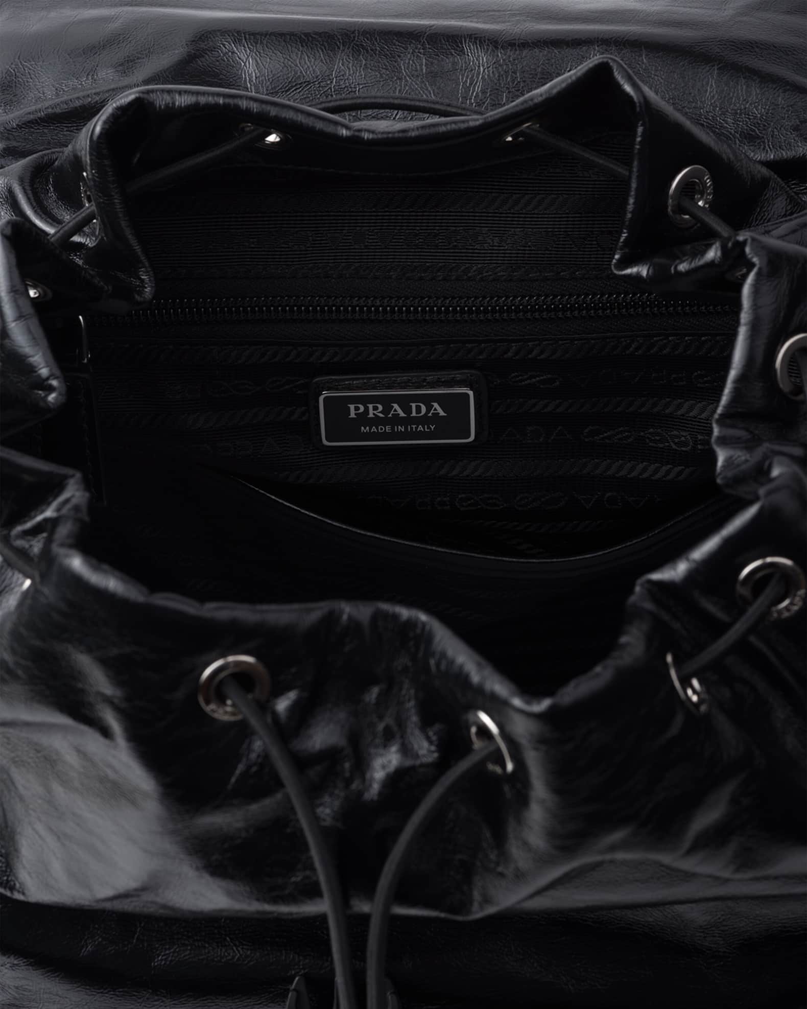 prada backpack leather men