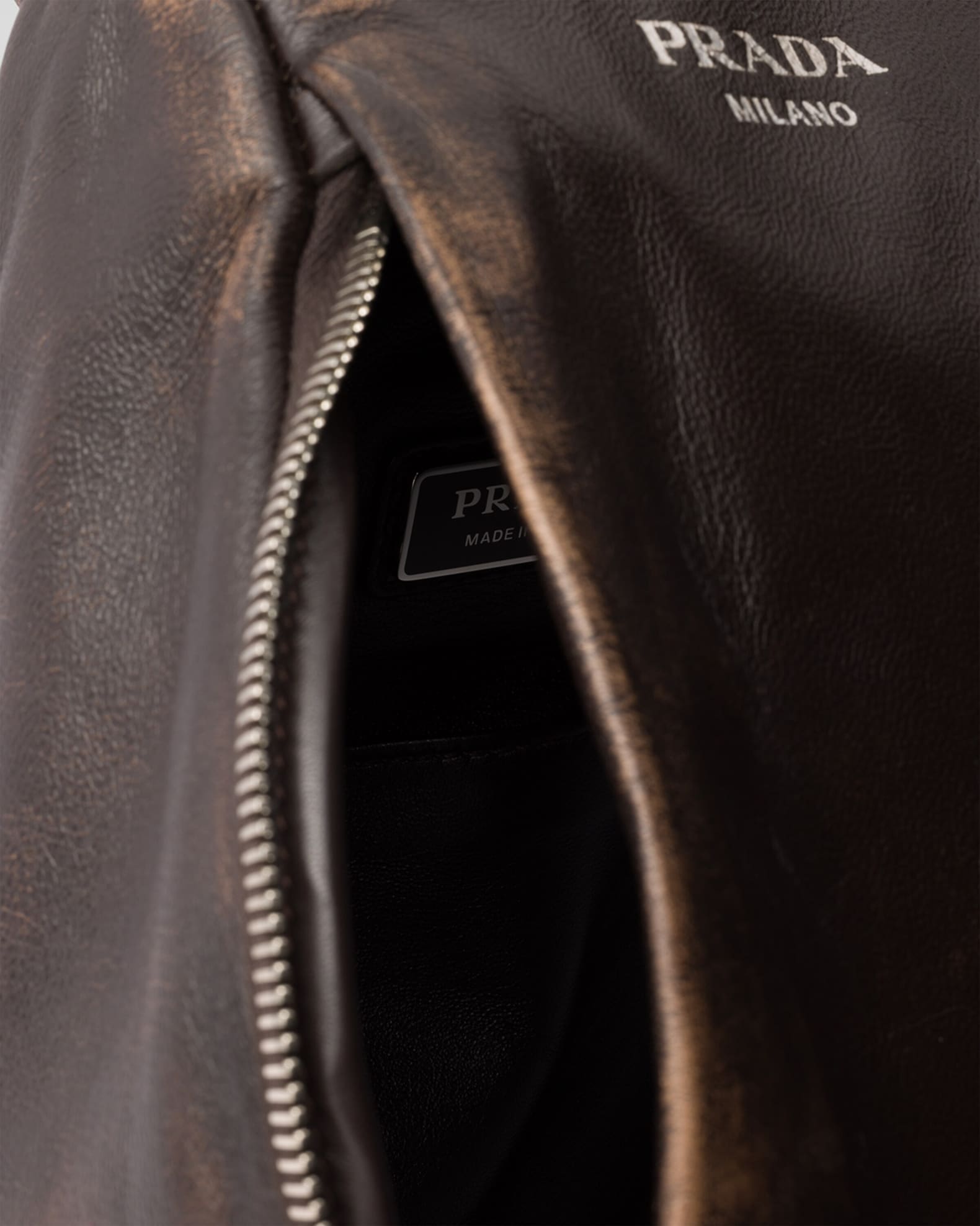 prada backpack leather men