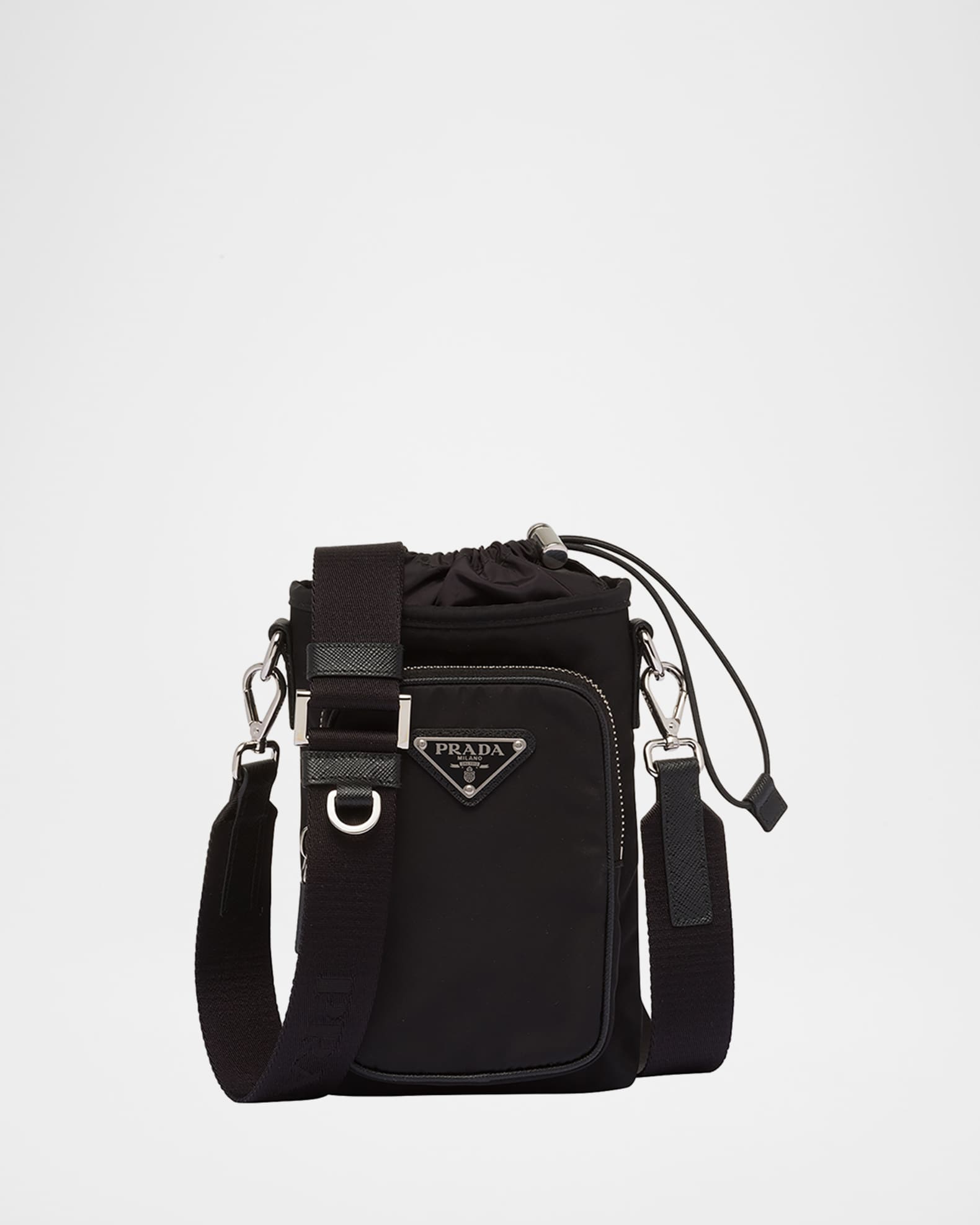 Prada Men's Tessuto Drawstring Nylon Smartphone Case w/ Strap | Neiman ...