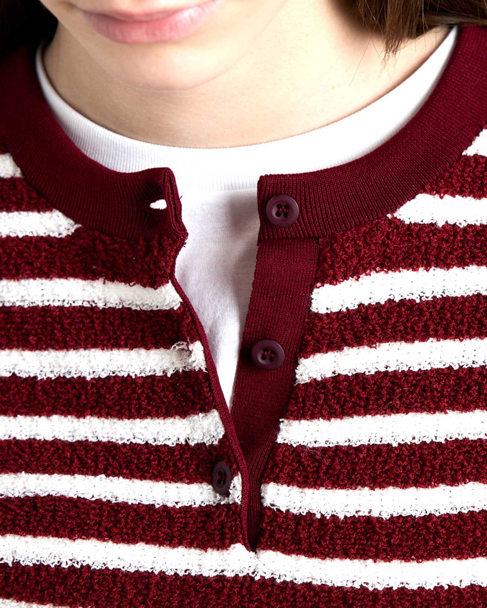 Prada Striped Knit Cropped Top | Neiman Marcus