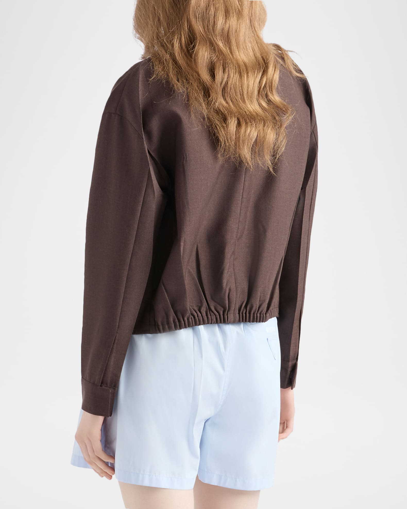 Prada Kid Mohair Blouson Jacket | Neiman Marcus