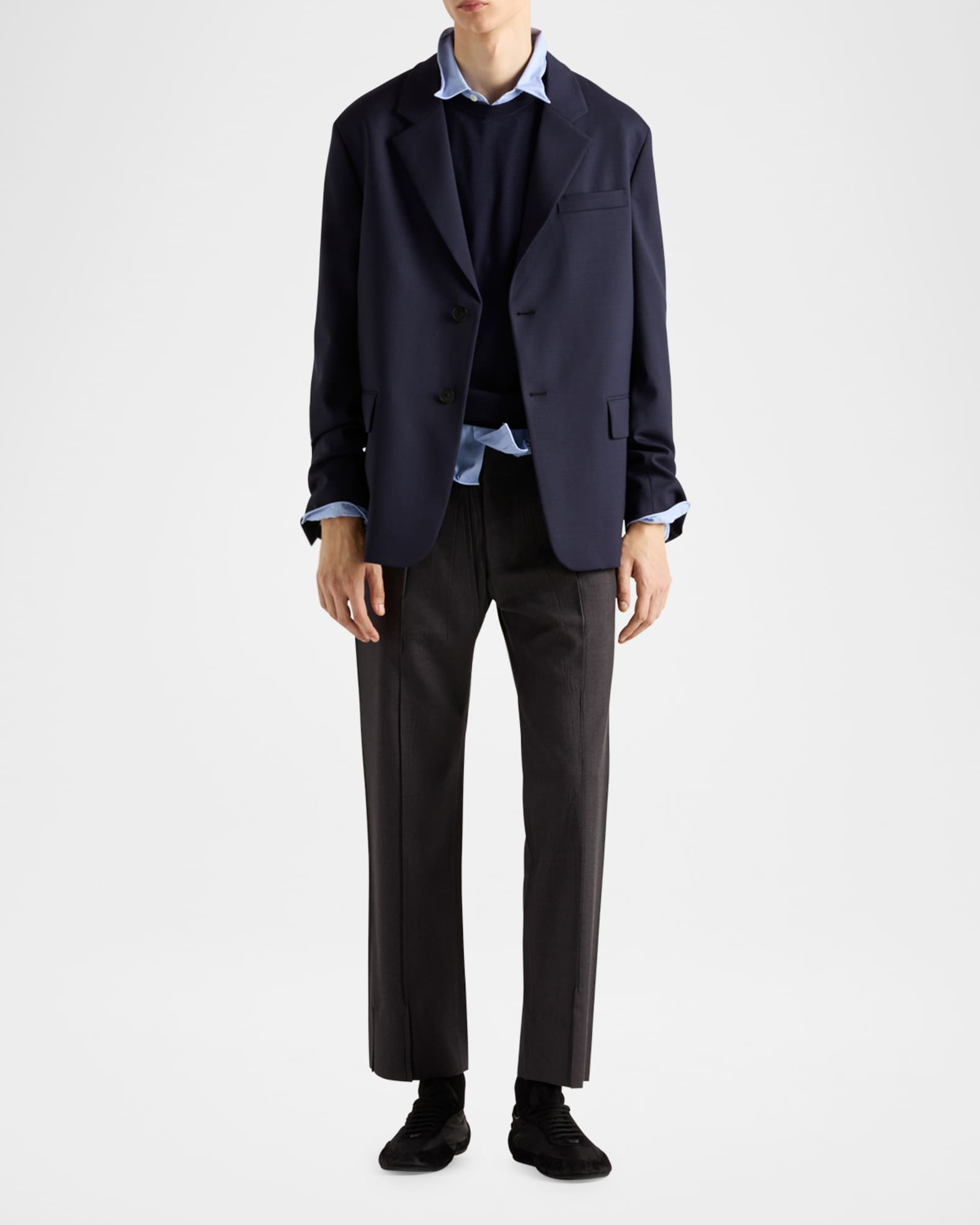 Prada Men's Stretch Wool Blazer | Neiman Marcus