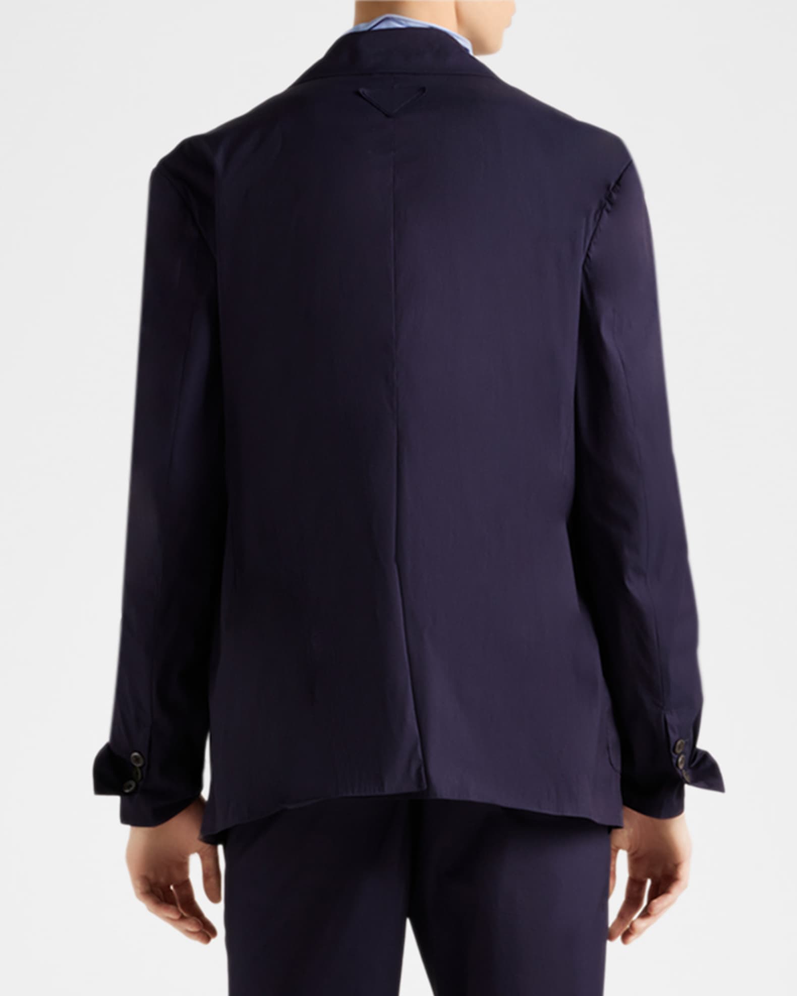 Prada Men's Solid Stretch Poplin Blazer | Neiman Marcus