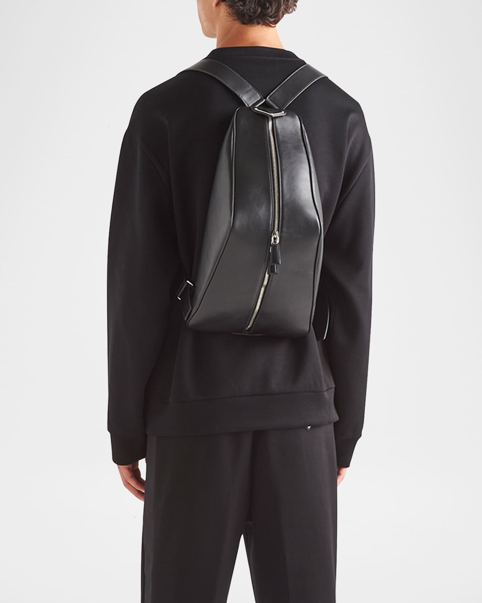 Prada Men's Tech Felpa Logo Sweatshirt | Neiman Marcus