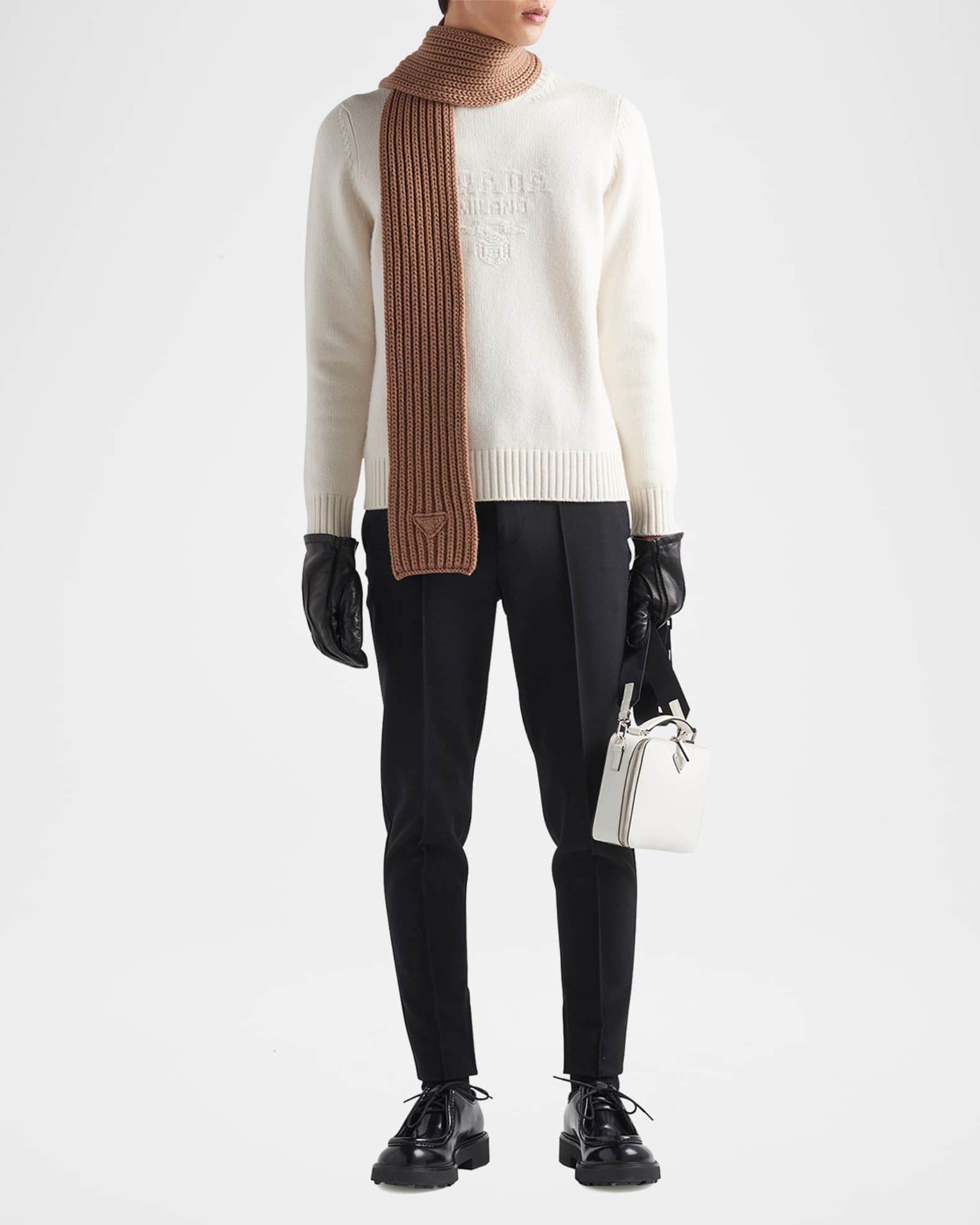 Men's Wool-Cashmere Logo Sweater | Neiman Marcus