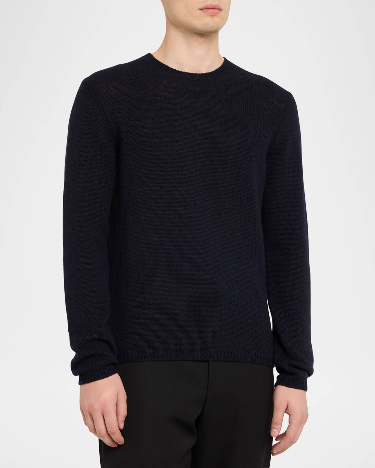 Prada Men's Cashmere Crewneck Sweater | Neiman Marcus