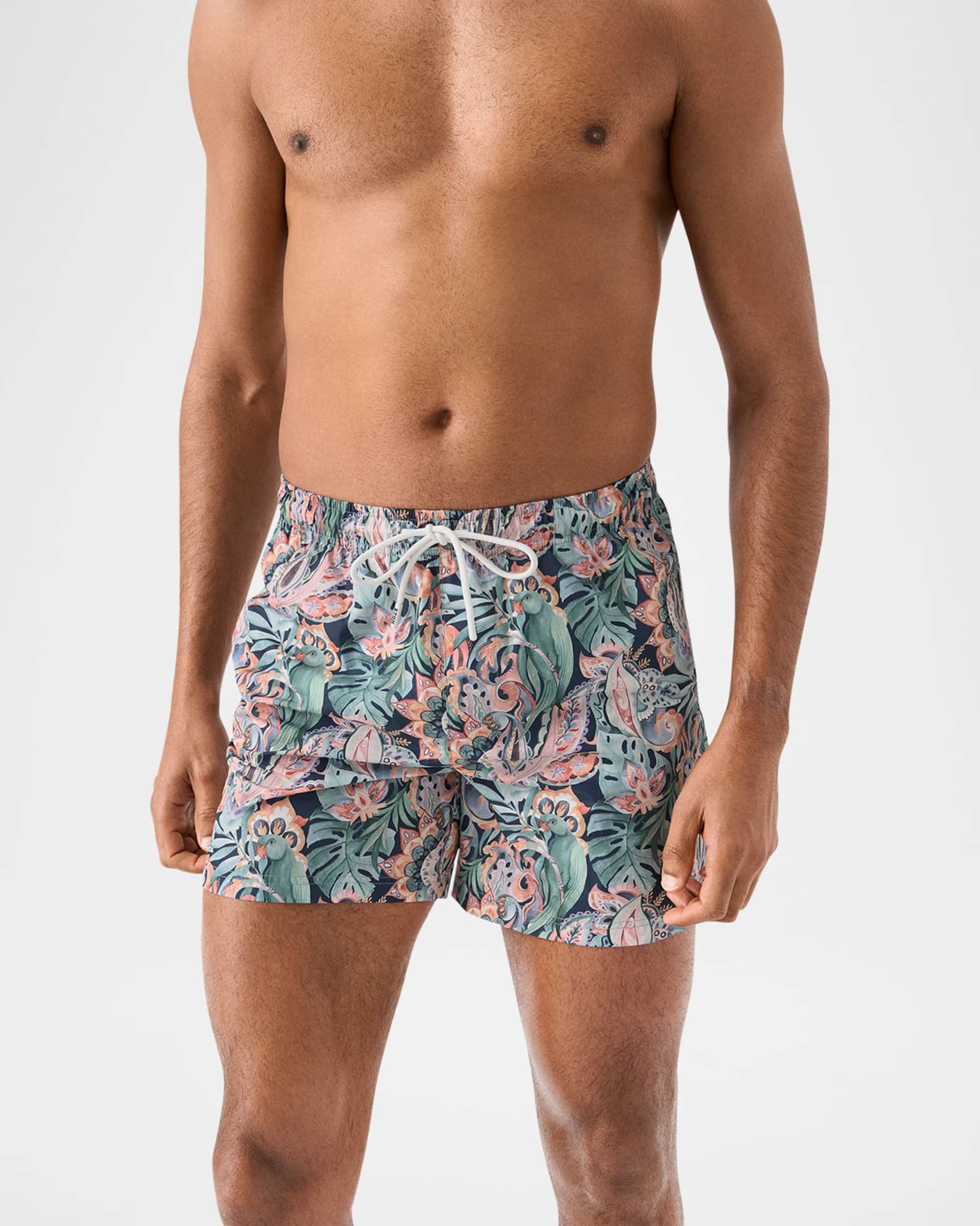 Eton Men's Floral Swim Trunks | Neiman Marcus