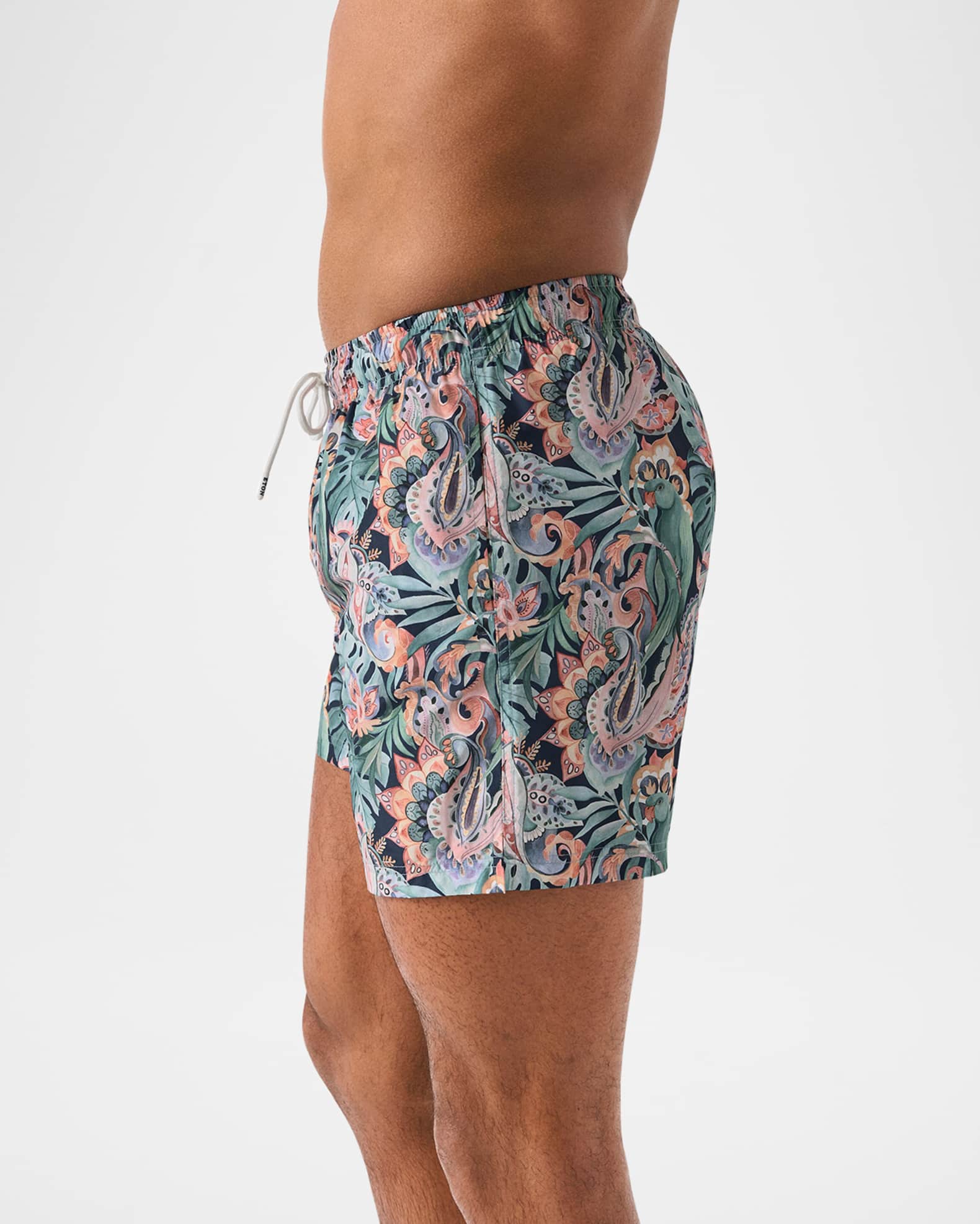 Eton Men's Floral Swim Trunks | Neiman Marcus