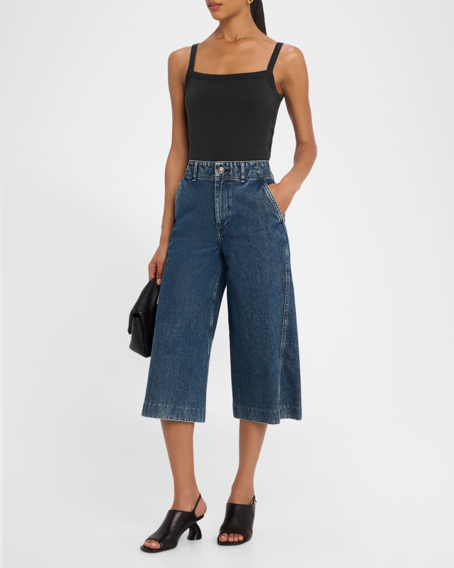 Rag & Bone The Slub Square-Neck Tank Top | Neiman Marcus