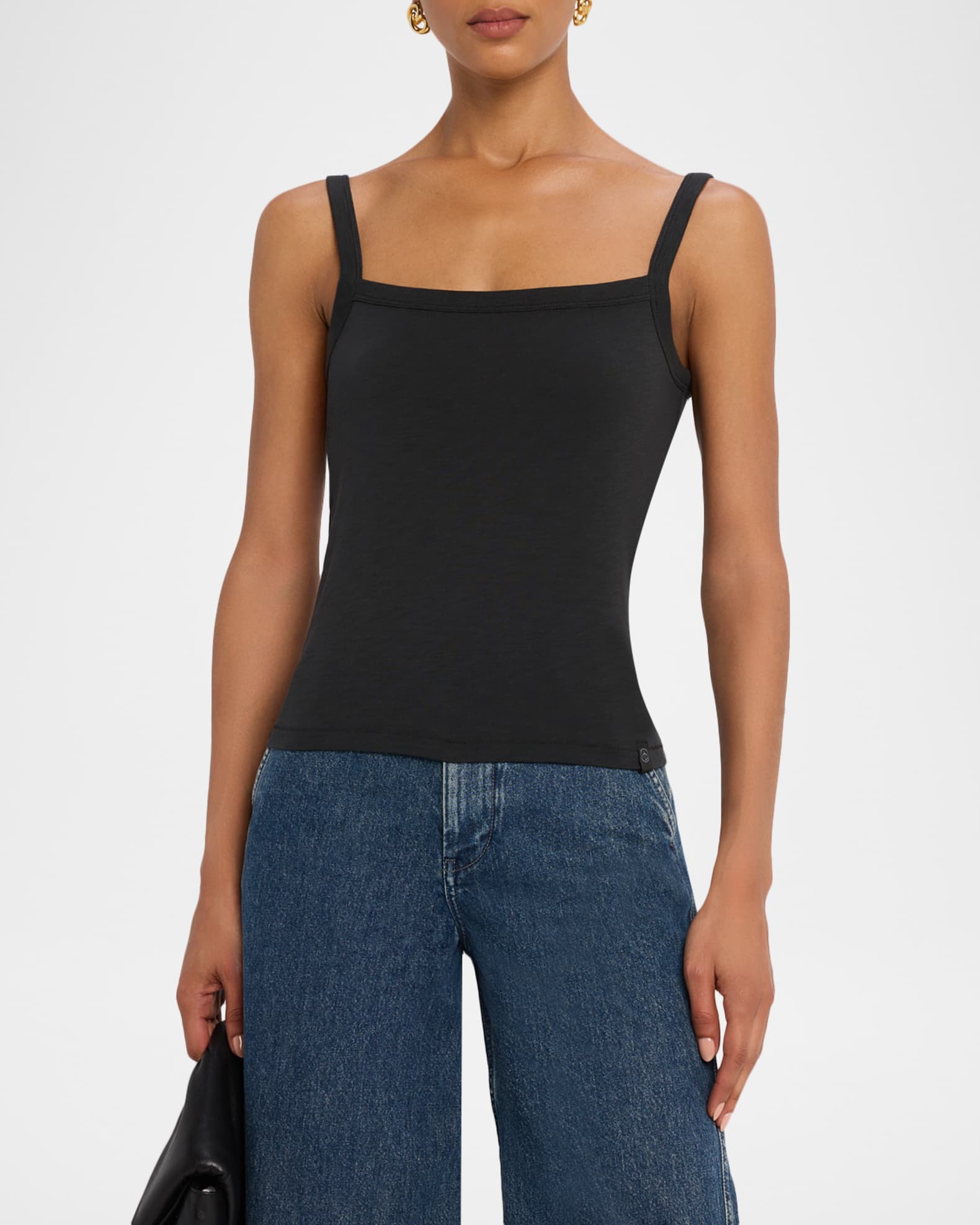 Rag & Bone The Slub Square-Neck Tank Top | Neiman Marcus