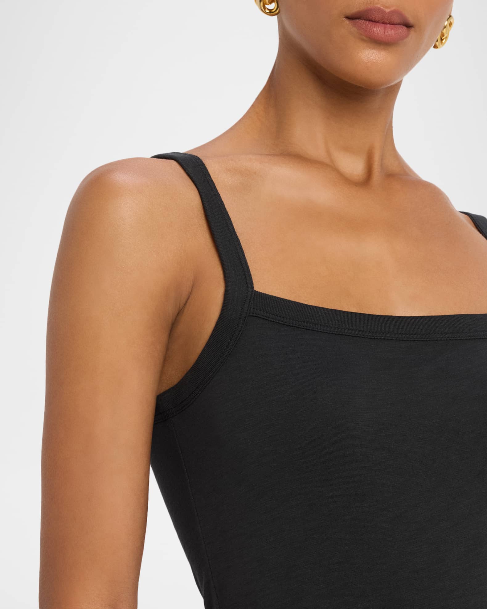 Rag & Bone The Slub Square-Neck Tank Top | Neiman Marcus
