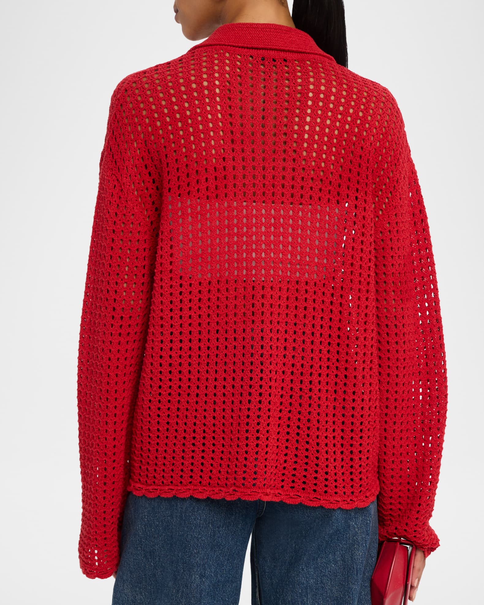 Rag & Bone Khloe Crochet Cardigan | Neiman Marcus