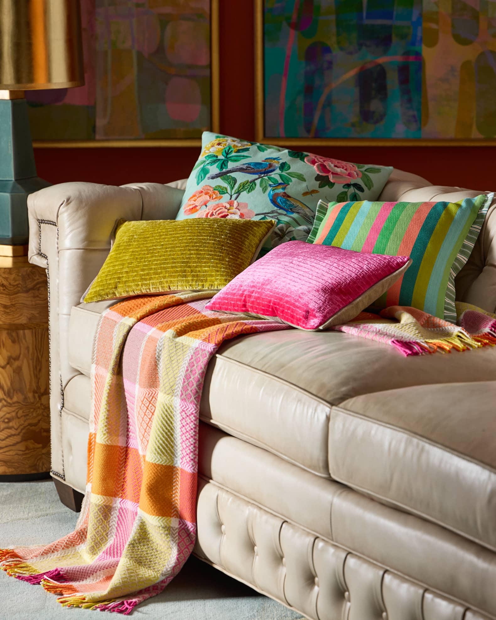 Designers Guild Miraflores Decorative Pillow, 20" Square | Neiman Marcus