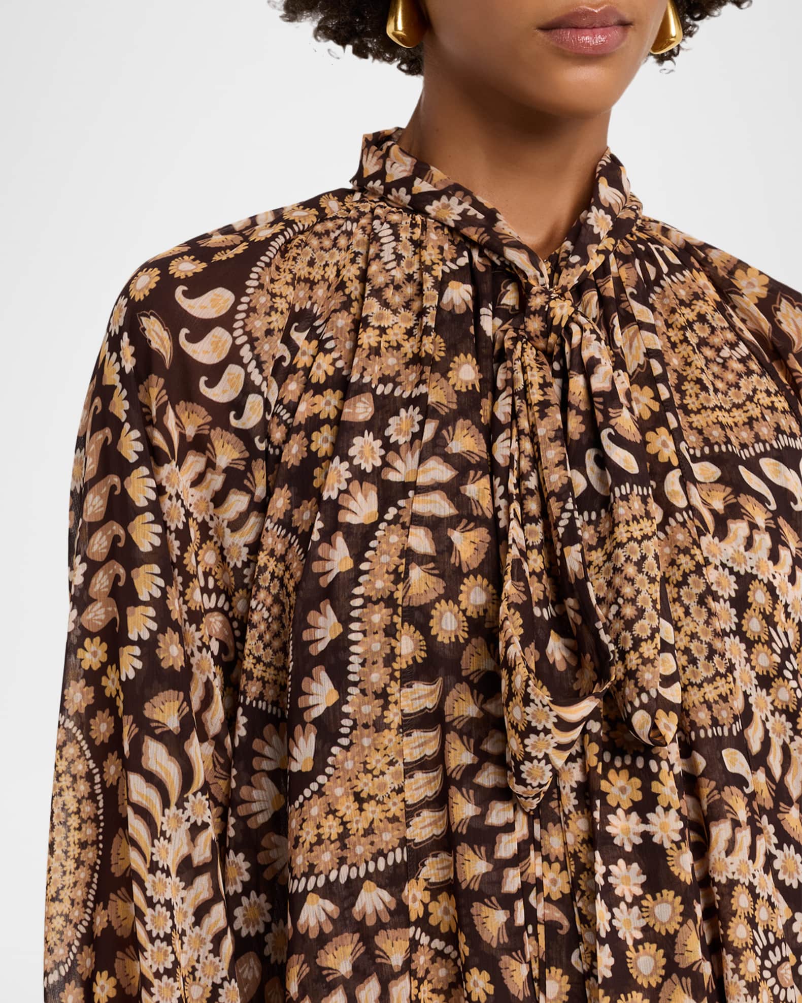 MISA Los Angeles Daisy Paisley Cindy Handkerchief Mini Dress | Neiman ...