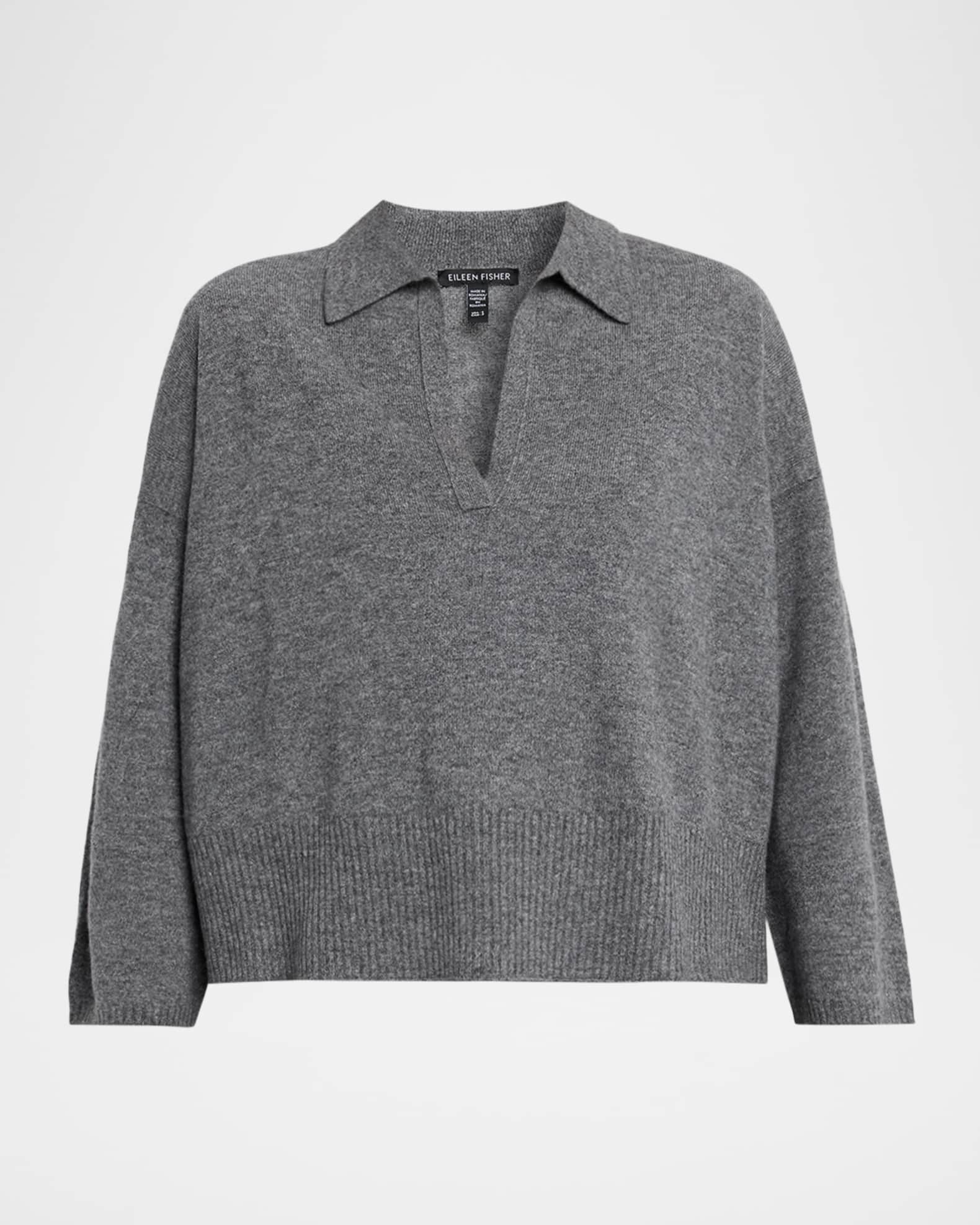 Eileen Fisher Boxy Italian Cashmere Sweater | Neiman Marcus
