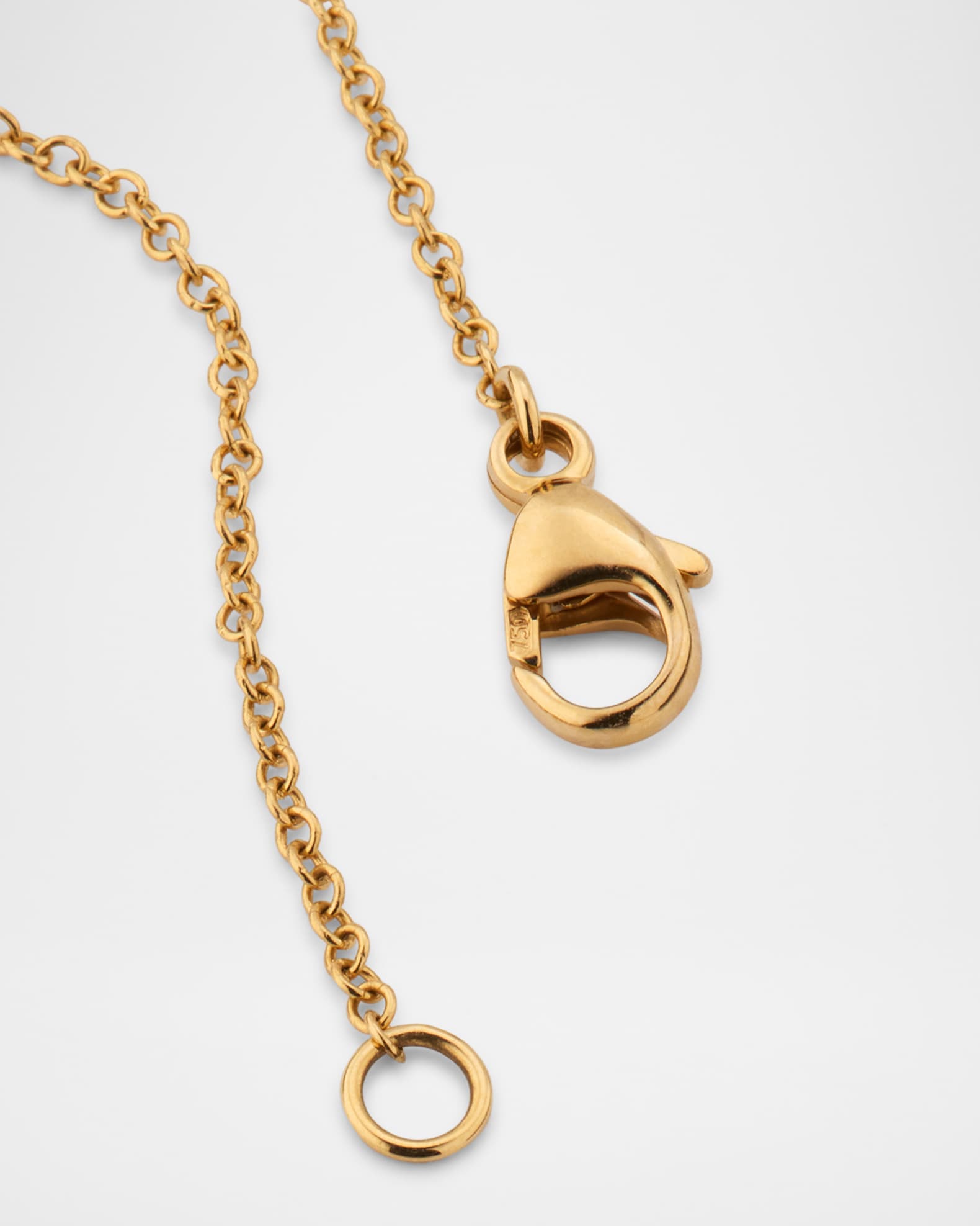 ALMASIKA 18K Le Cauri Petite Pave Diamond Necklace | Neiman Marcus