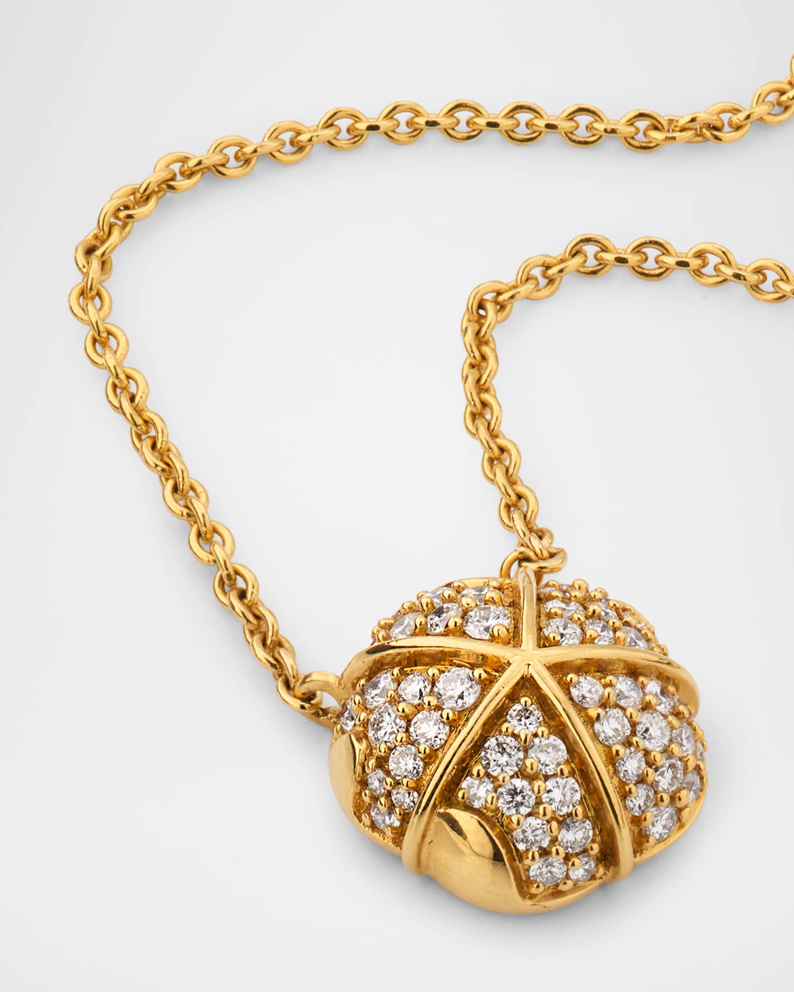 ALMASIKA 18K Terra Nova Grande Pave Diamond Necklace | Neiman Marcus