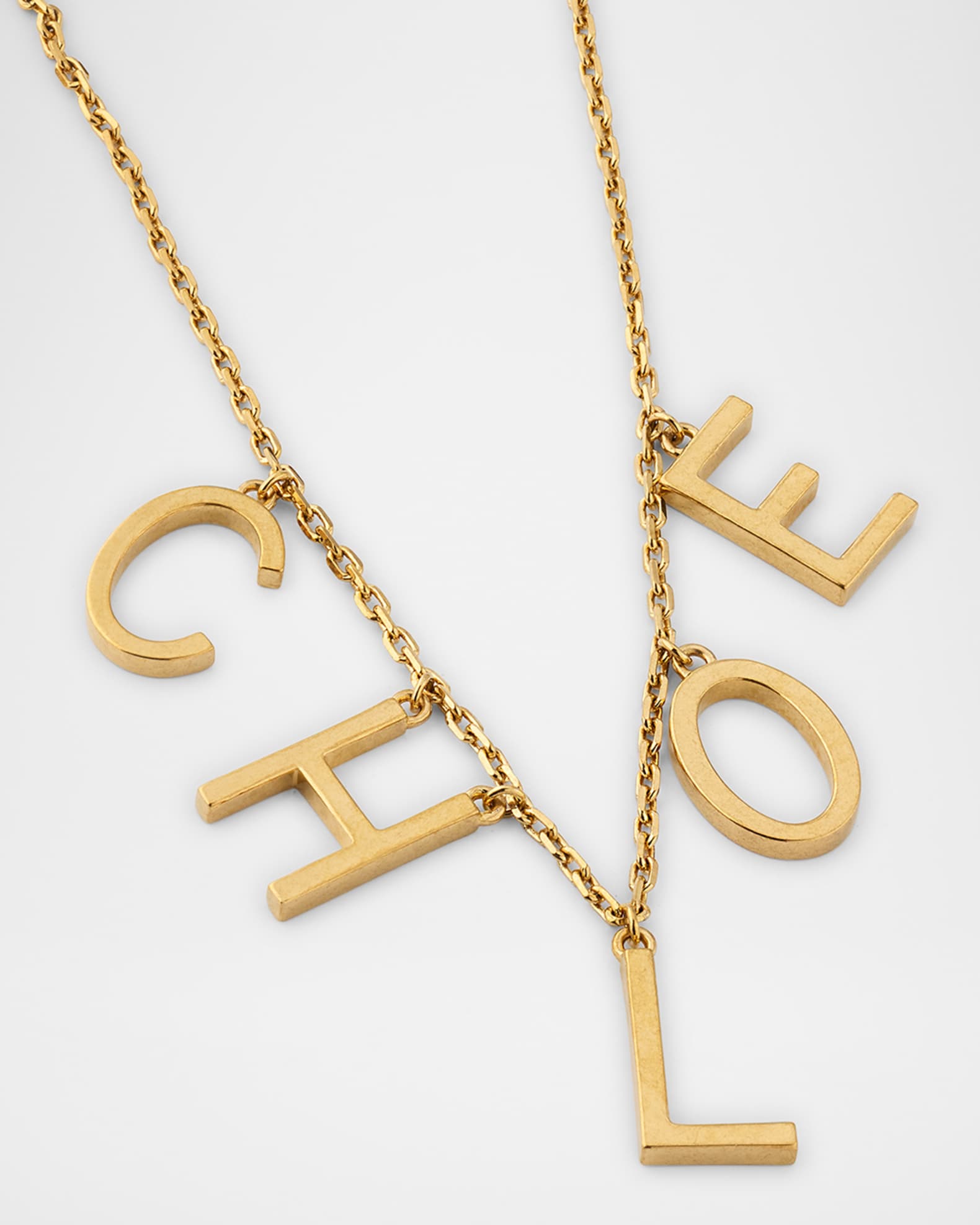 Chloe Letters Logo Chain Necklace | Neiman Marcus