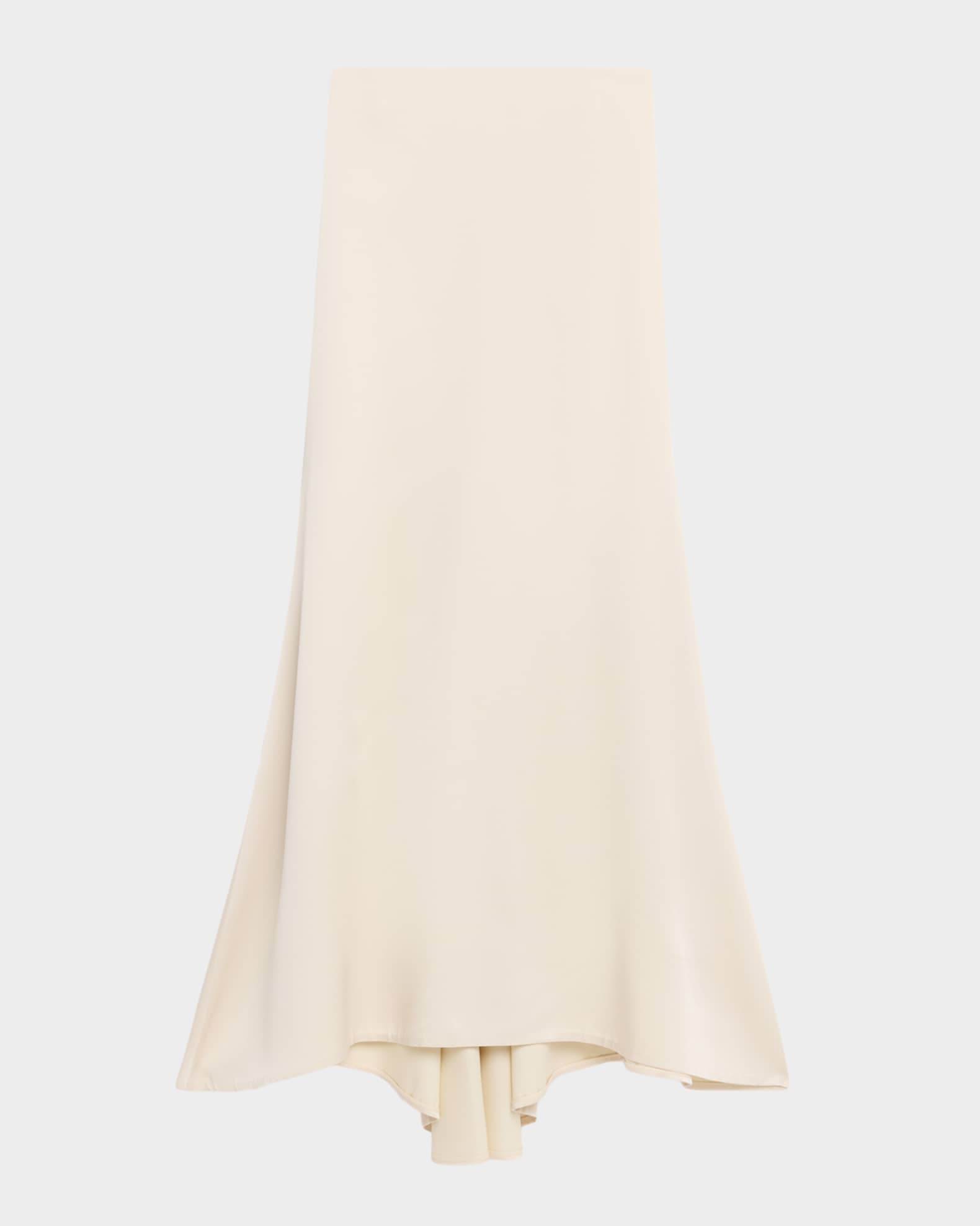 Brunello Cucinelli Satin Maxi Trumpet Skirt | Neiman Marcus